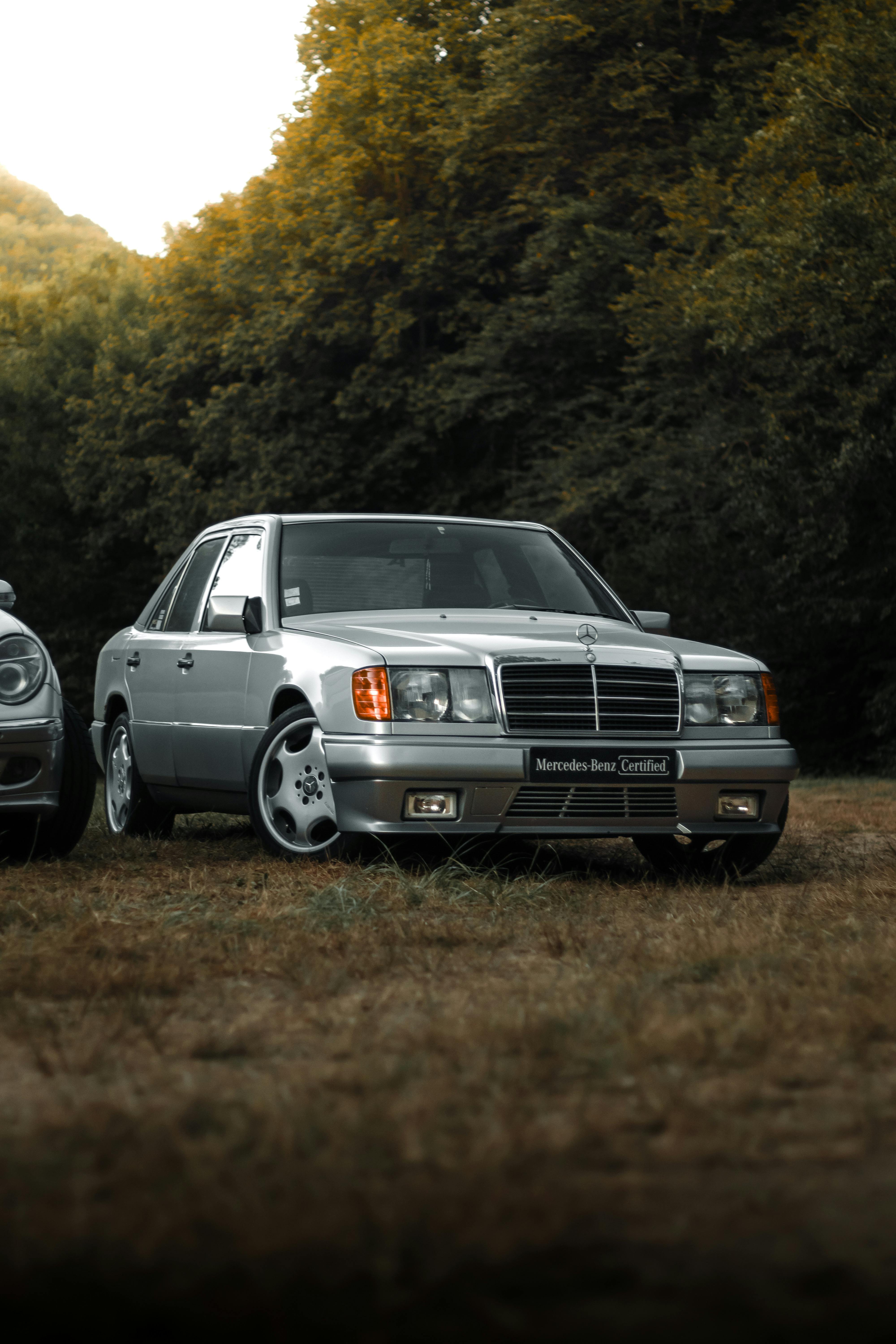 Classic Mercedes-Benz Car in Scenic Outdoor Setting · Free Stock Photo