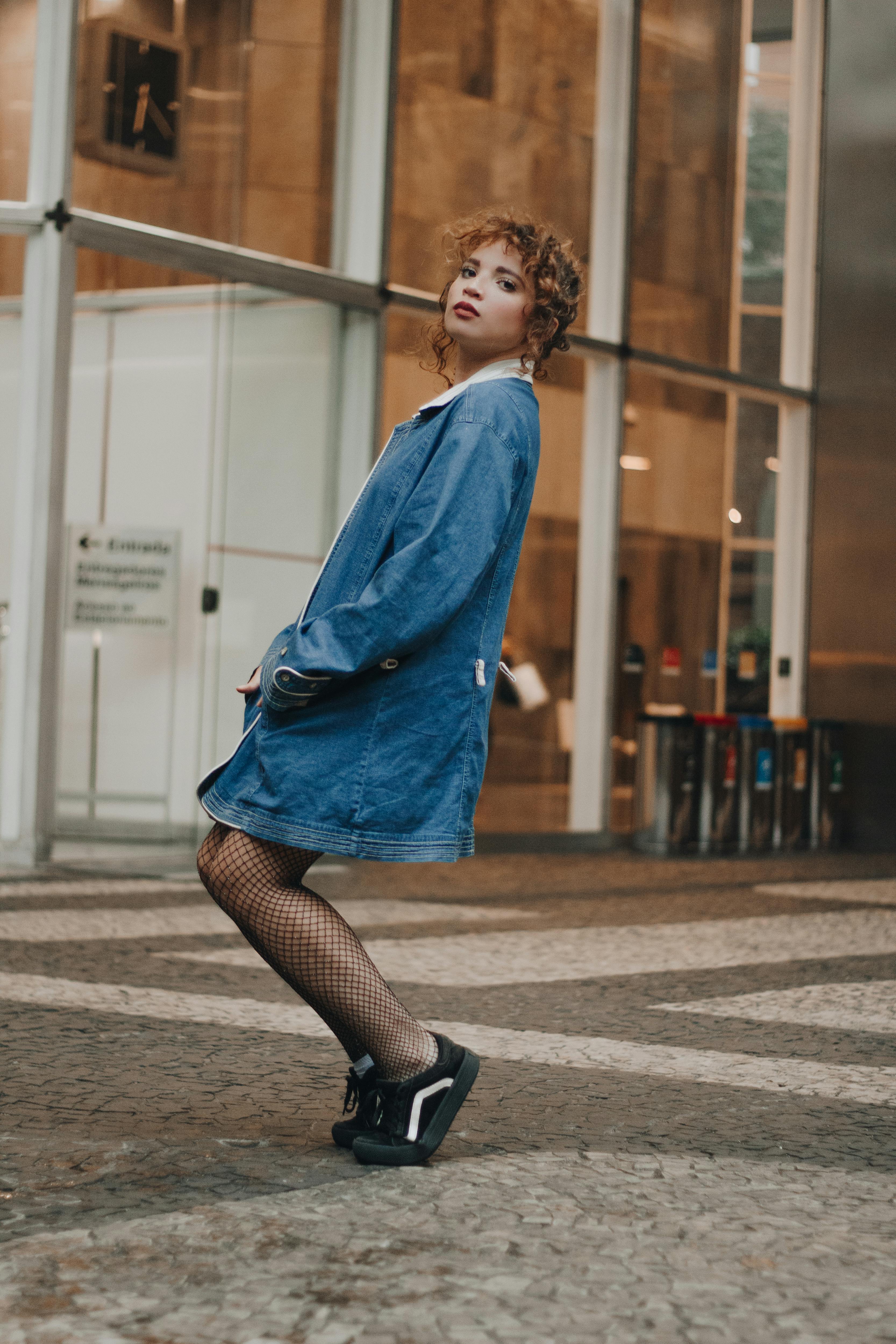 Photo Of Woman Wearing Denim Jacket · Free Stock Photo