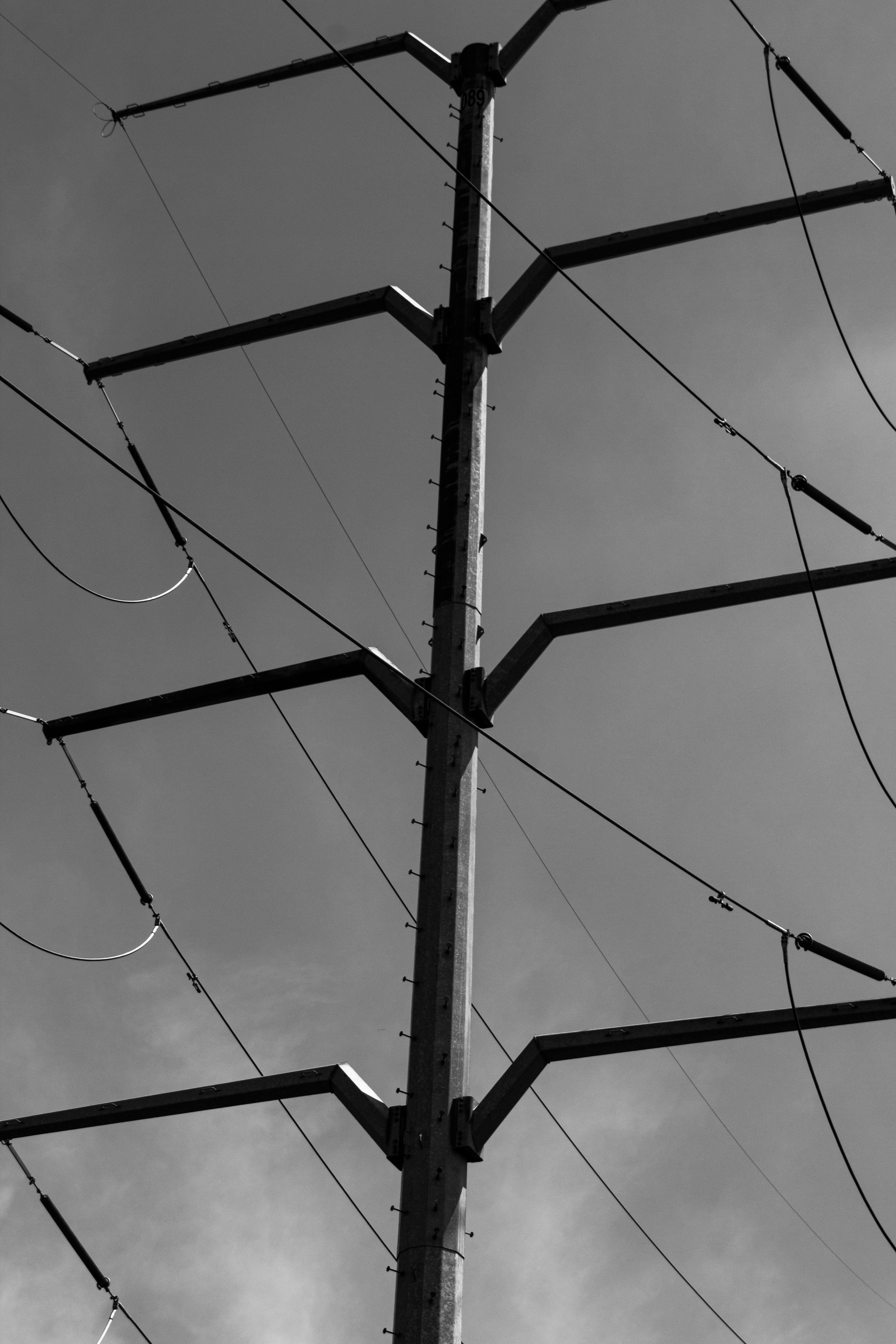 Black and White Electricity Tower in San José Chiapa · Free Stock Photo