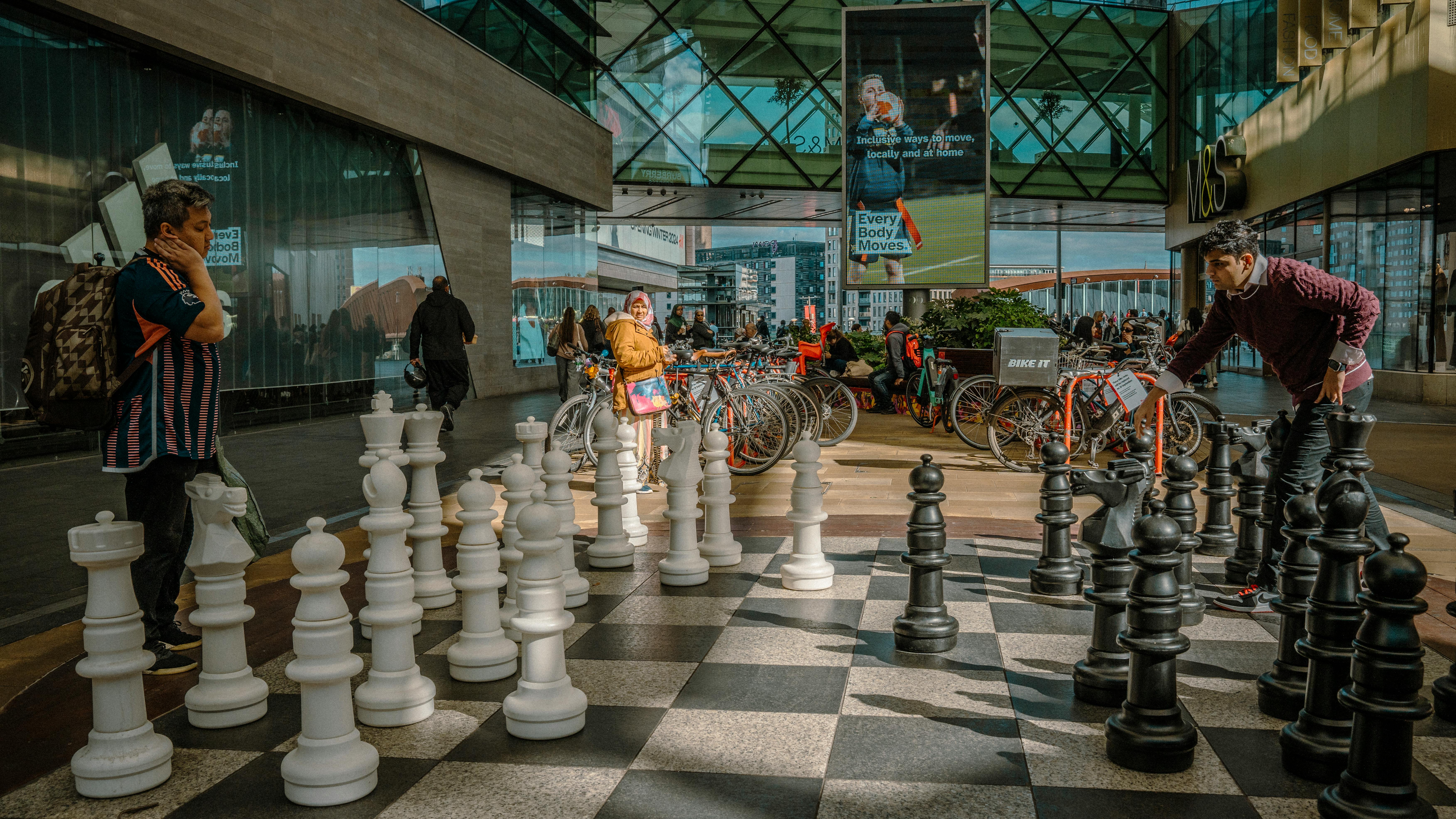 Giant Outdoor Chess Game in London Mall · Free Stock Photo