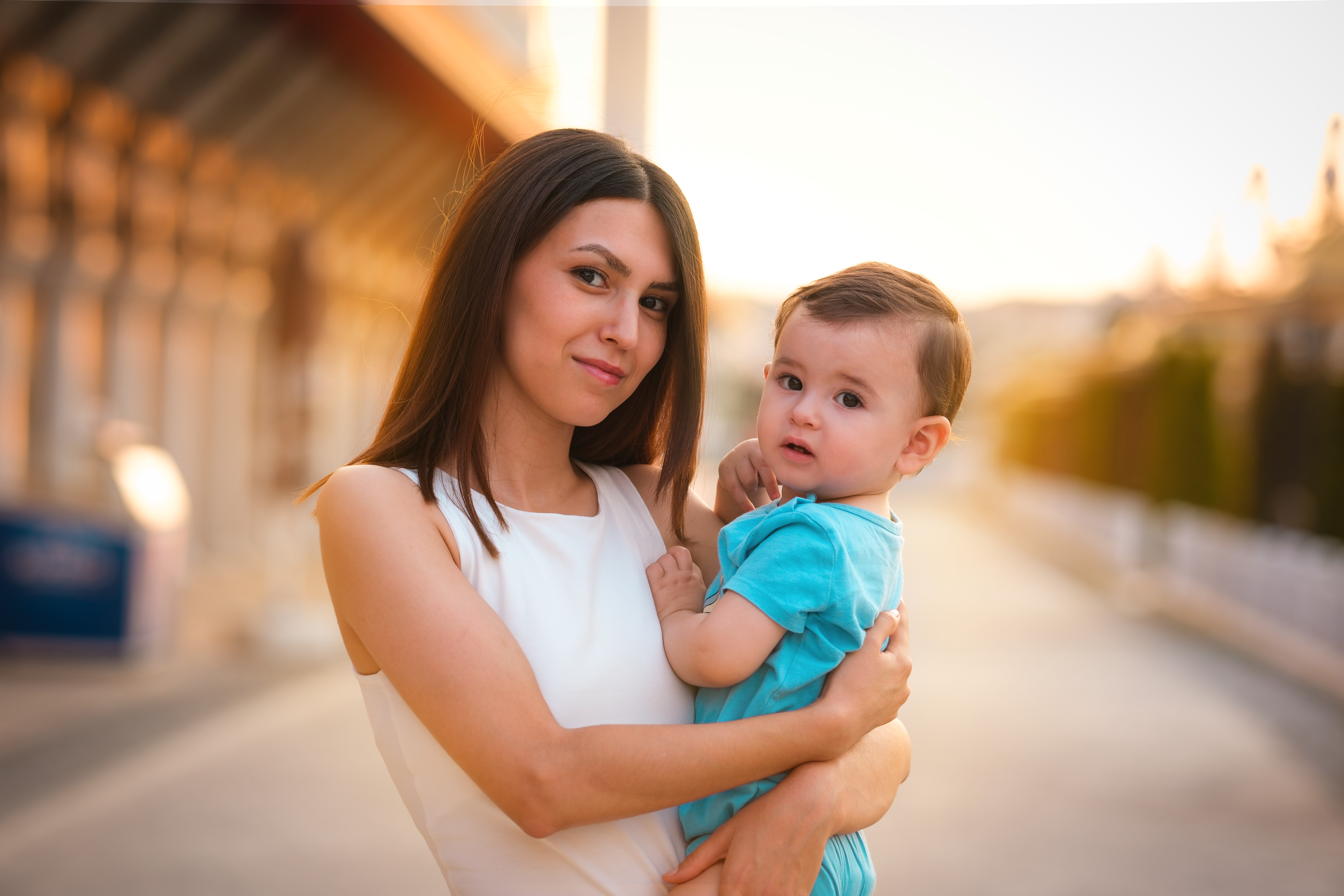 Mother and Child Bonding at Sunset in Ankara · Free Stock Photo