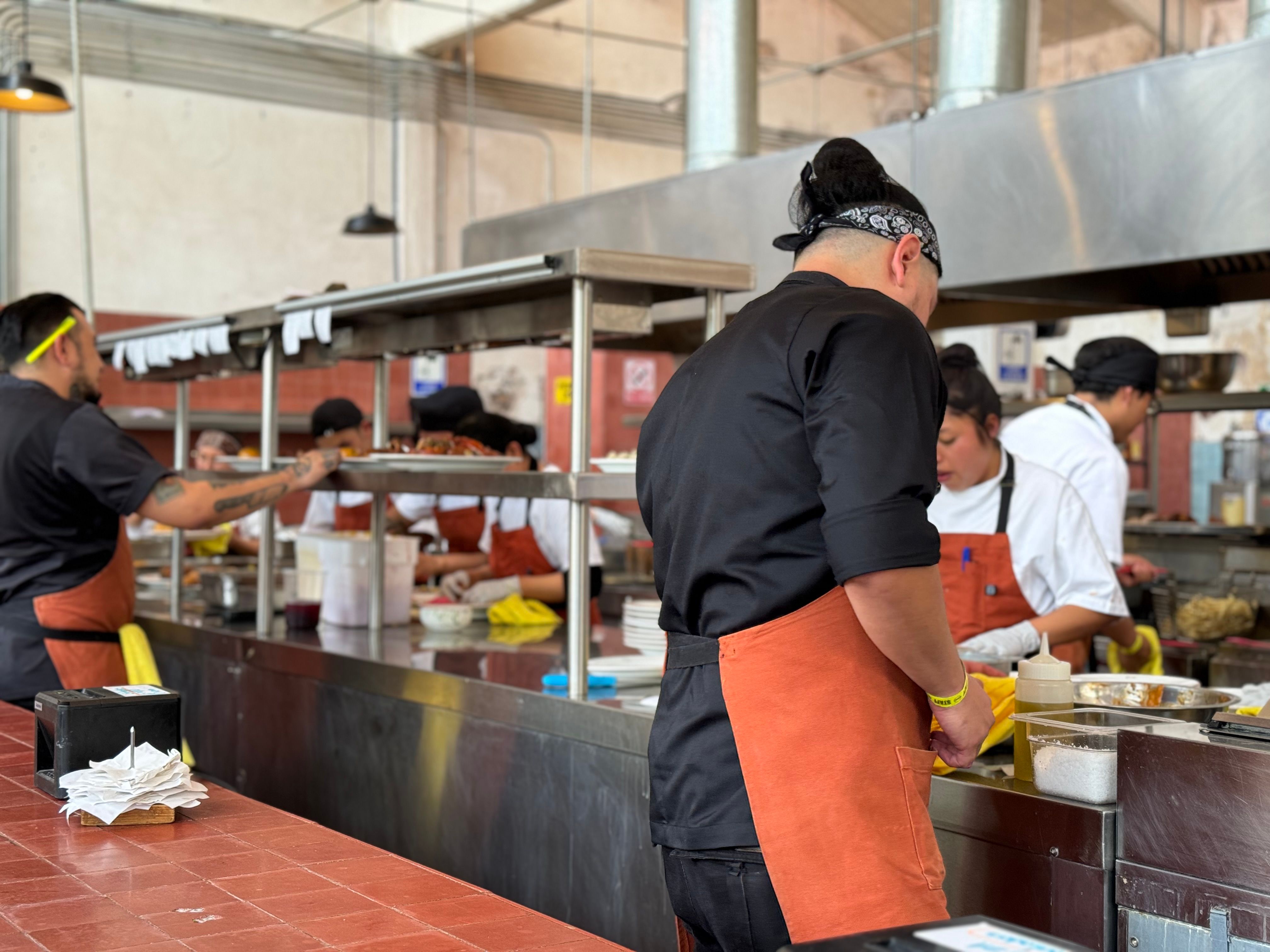 Professional Chefs Working in a Busy Mexican Kitchen · Free Stock Photo