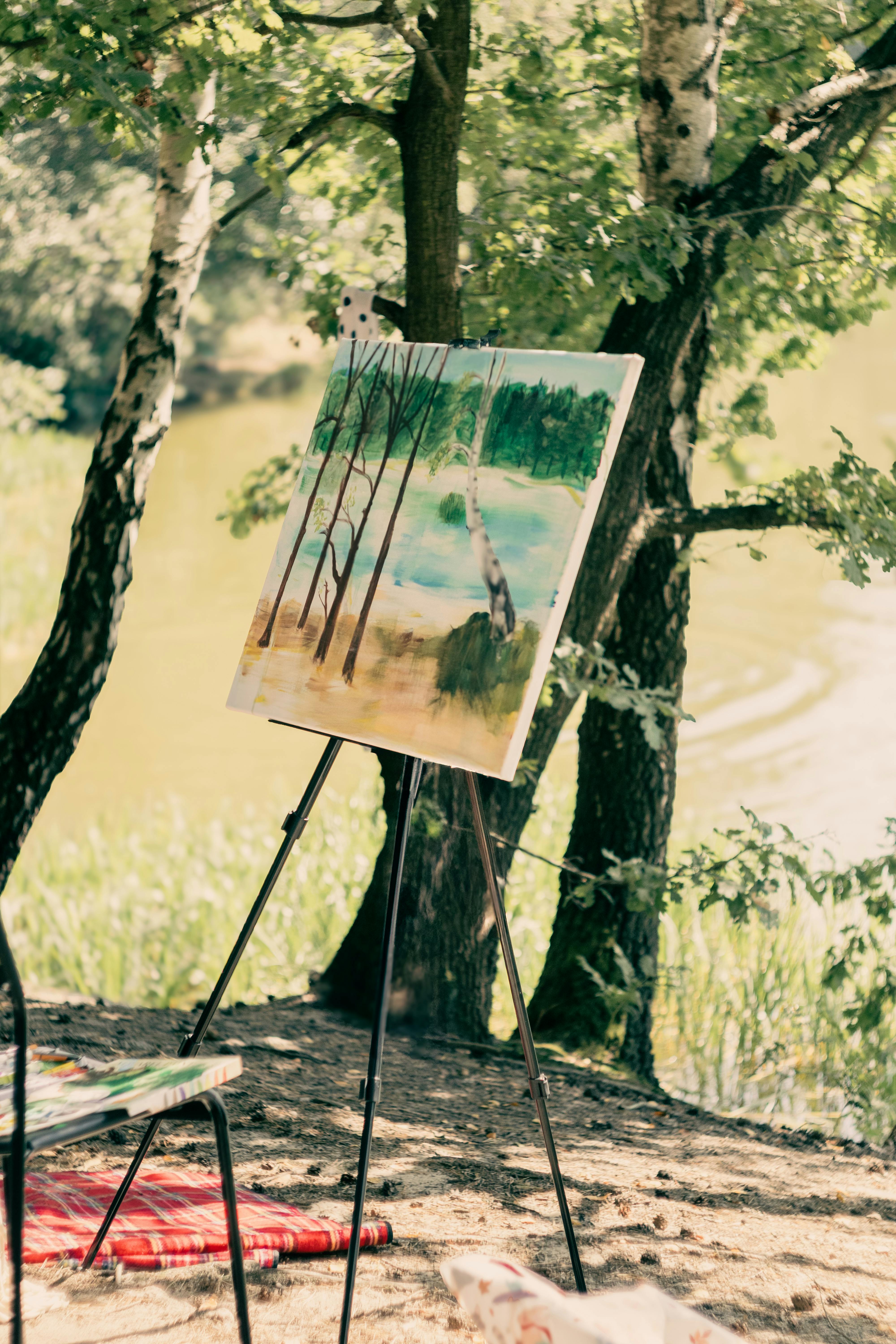 Scenic Outdoor Painting in Kobyla Góra · Free Stock Photo