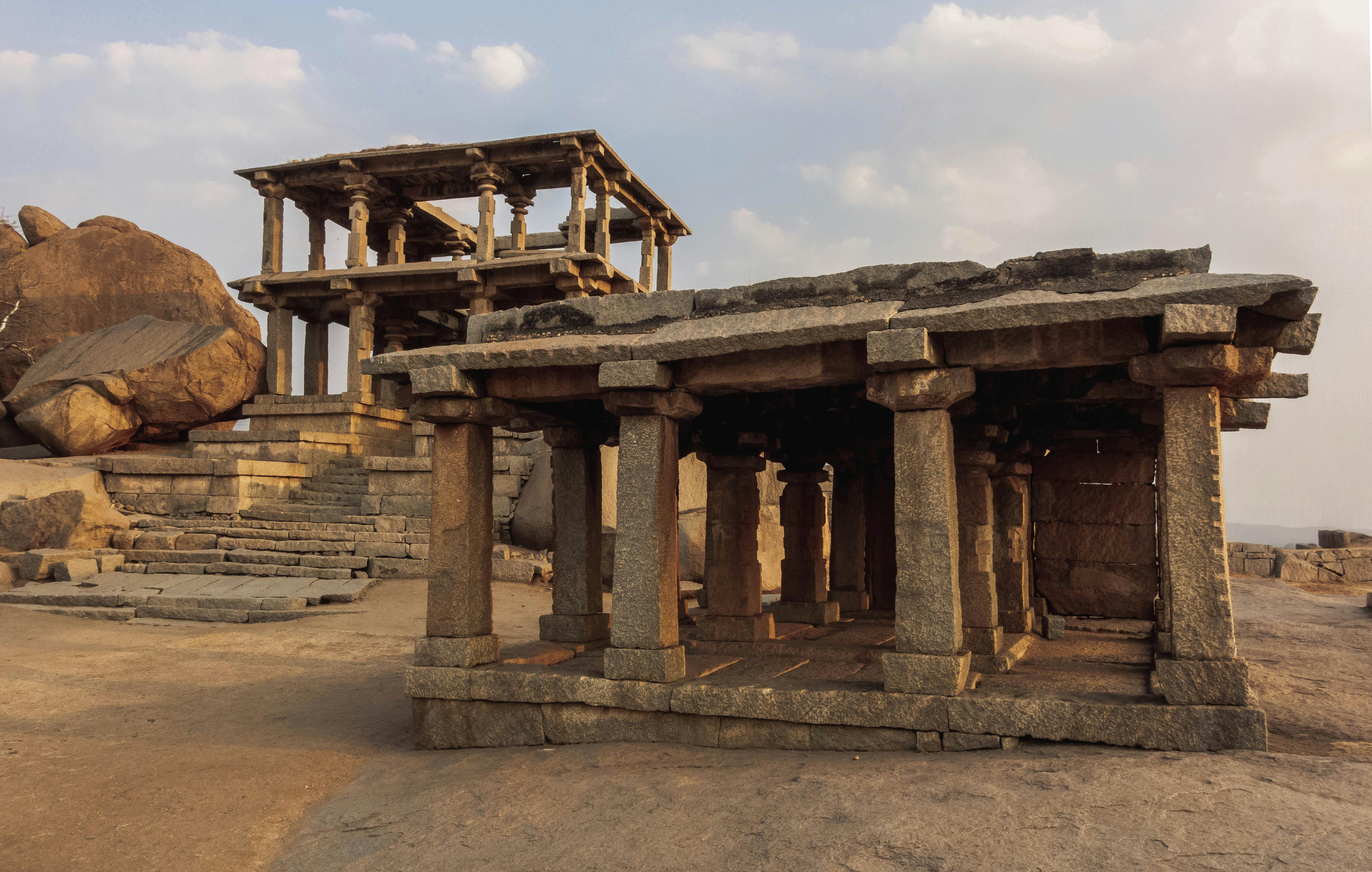 Ancient Stone Structures in Hampi, India · Free Stock Photo