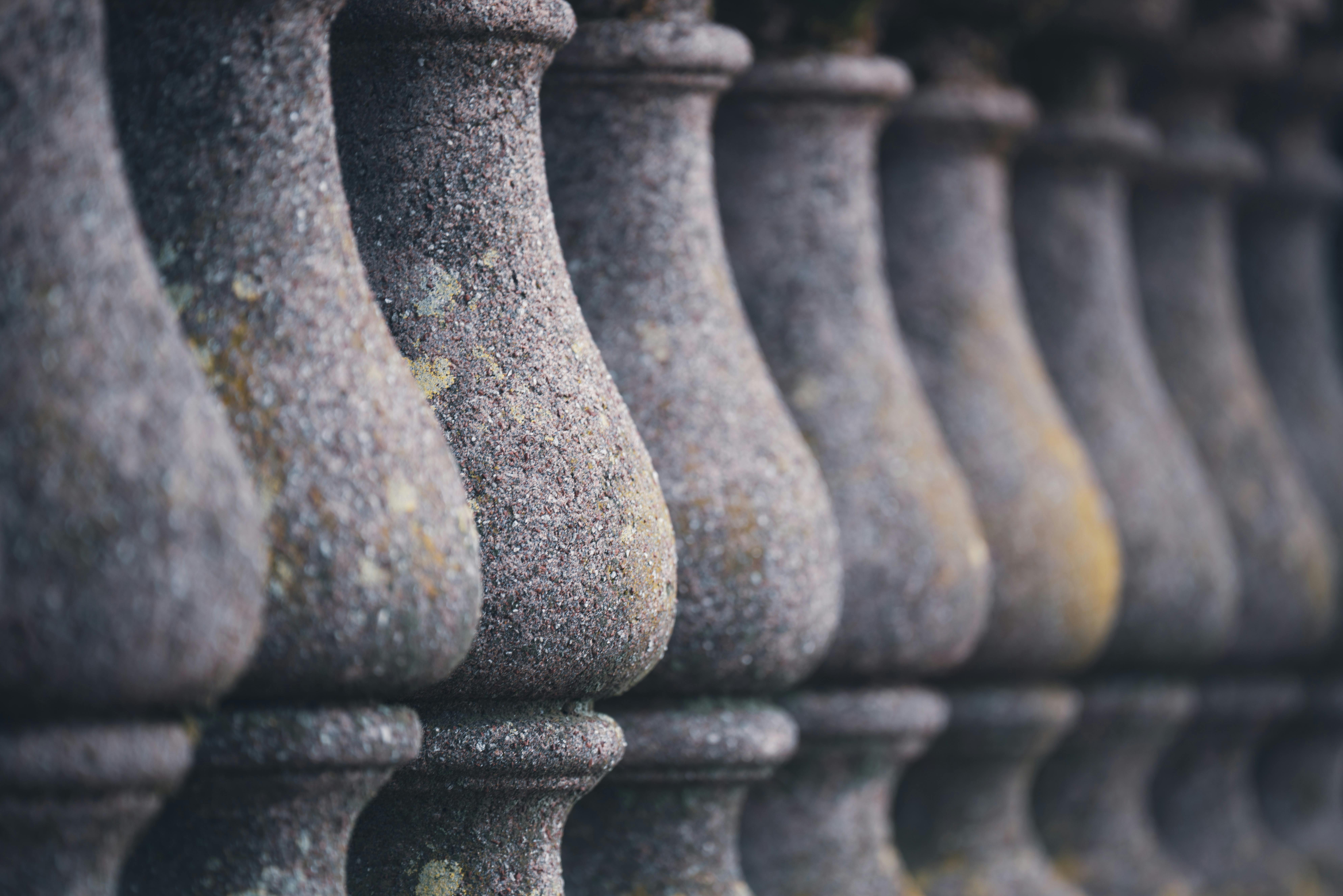 Close-up of Stone Balustrade Pattern · Free Stock Photo