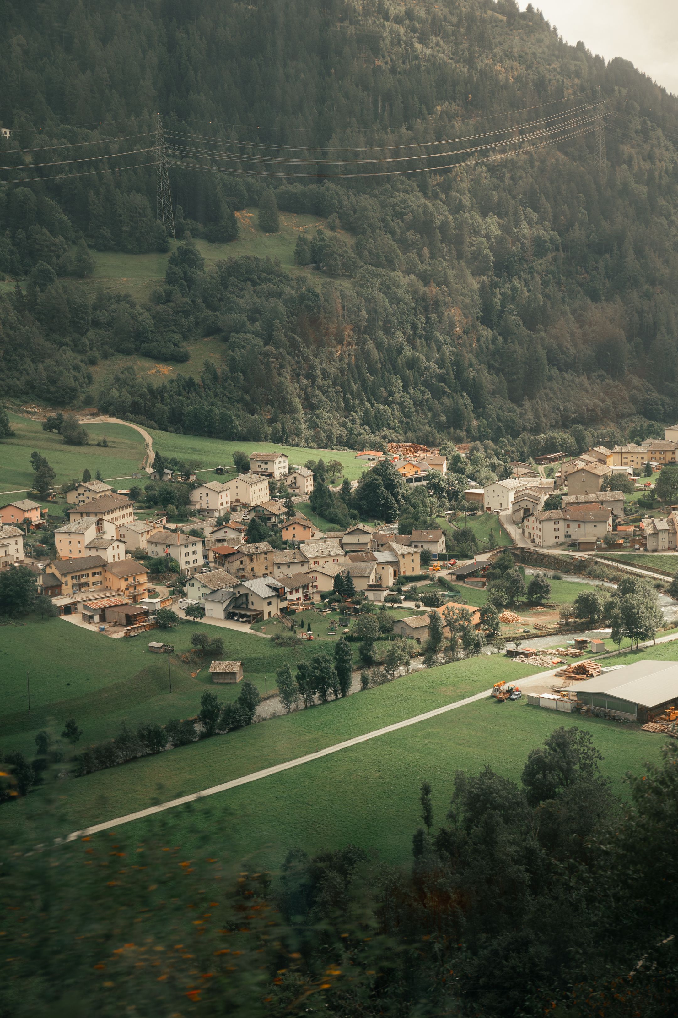 Aerial View of Saint Moritz Village in Switzerland · Free Stock Photo