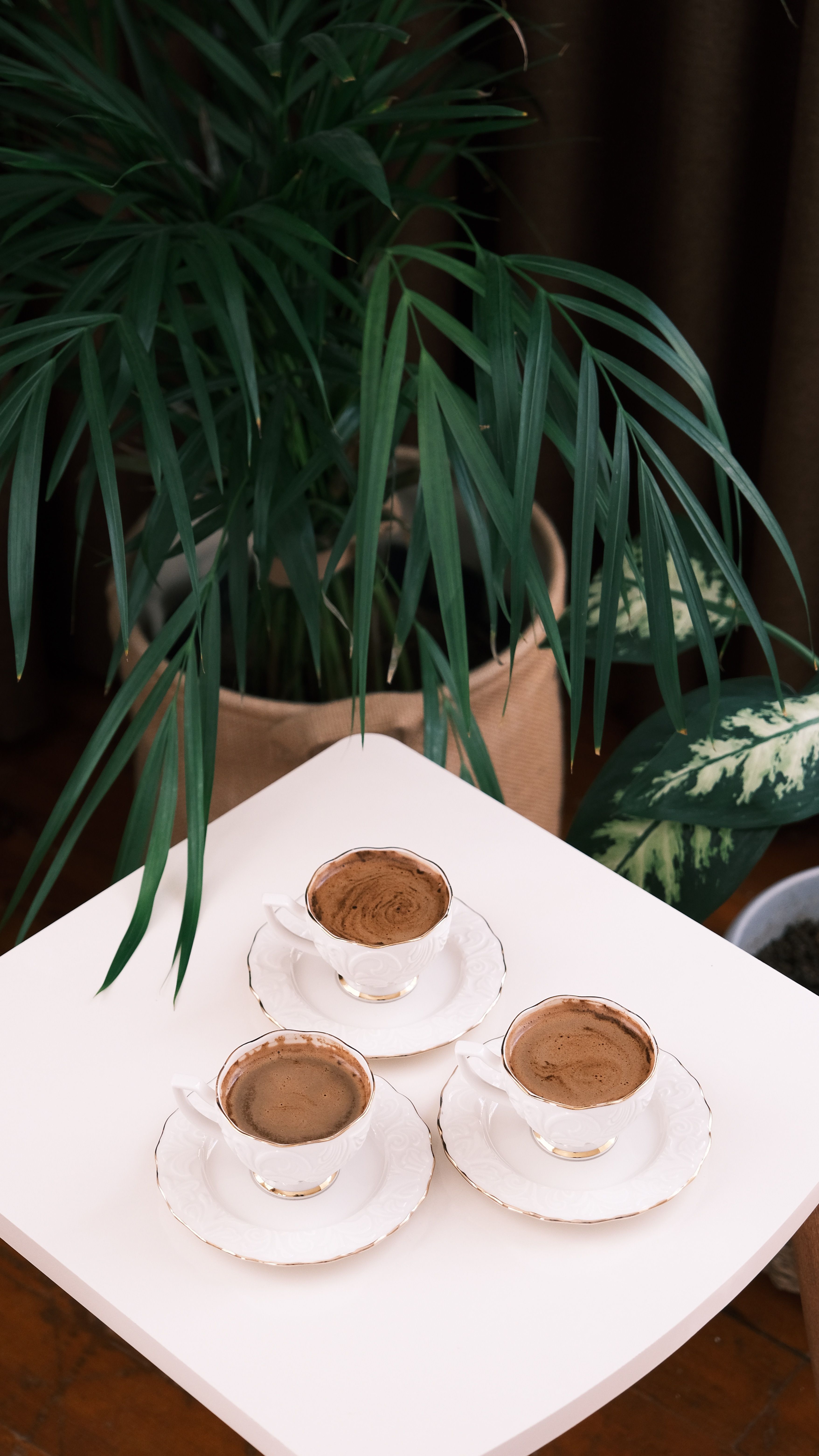 Elegant Coffee Cups on Stylish Table Setting · Free Stock Photo