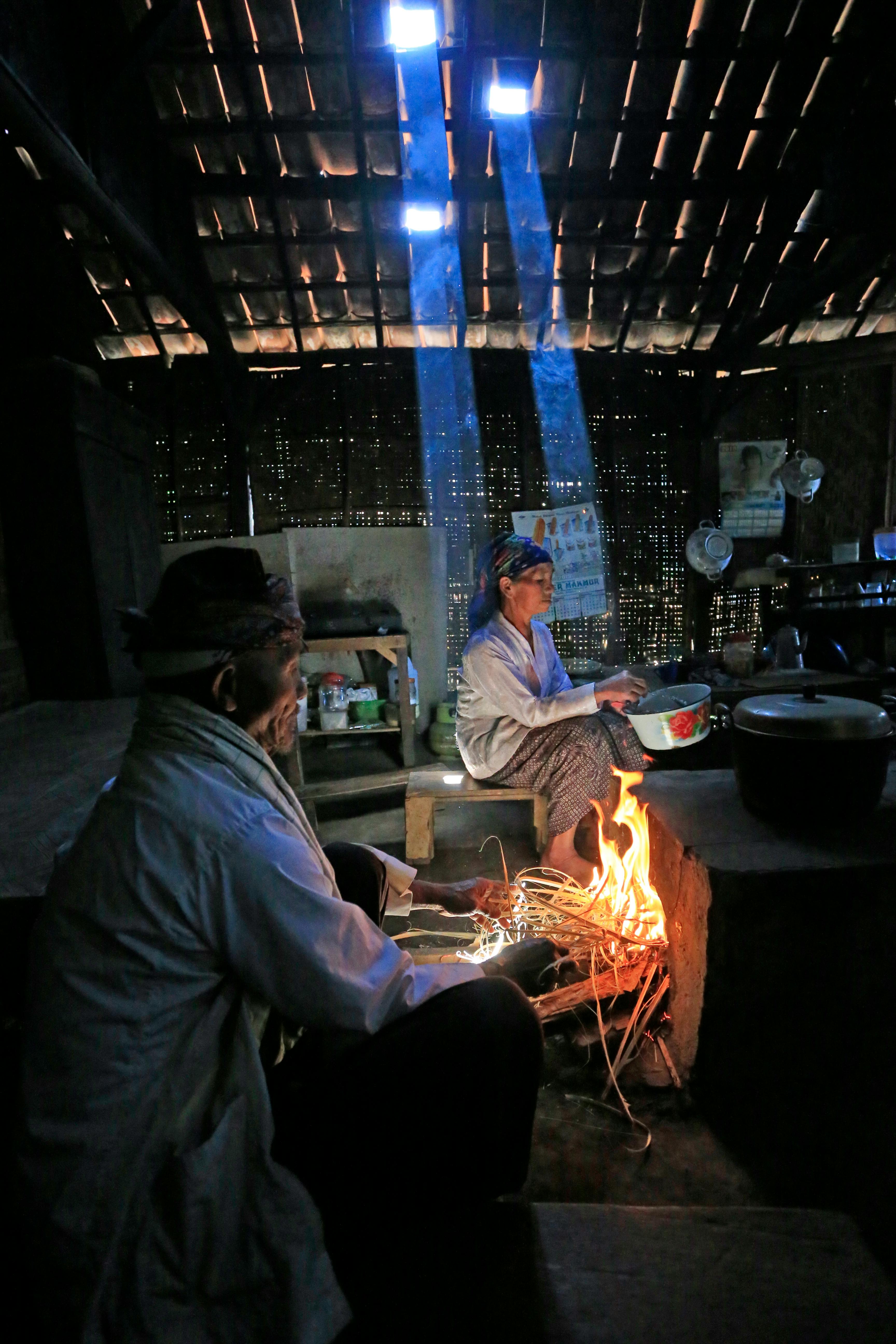 Traditional Cooking Scene in Rustic Kitchen · Free Stock Photo