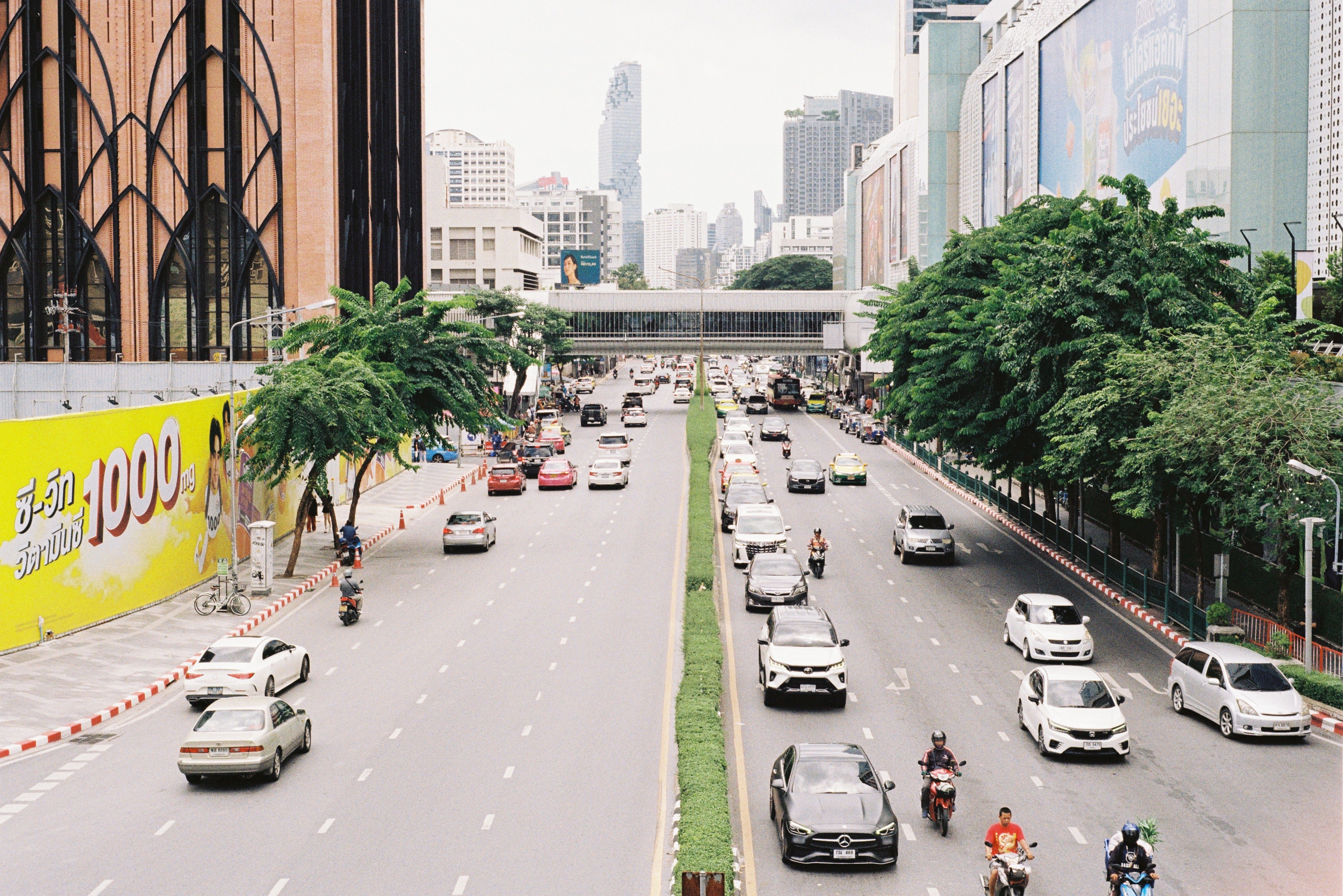 Busy Urban Street with High Rise Buildings · Free Stock Photo