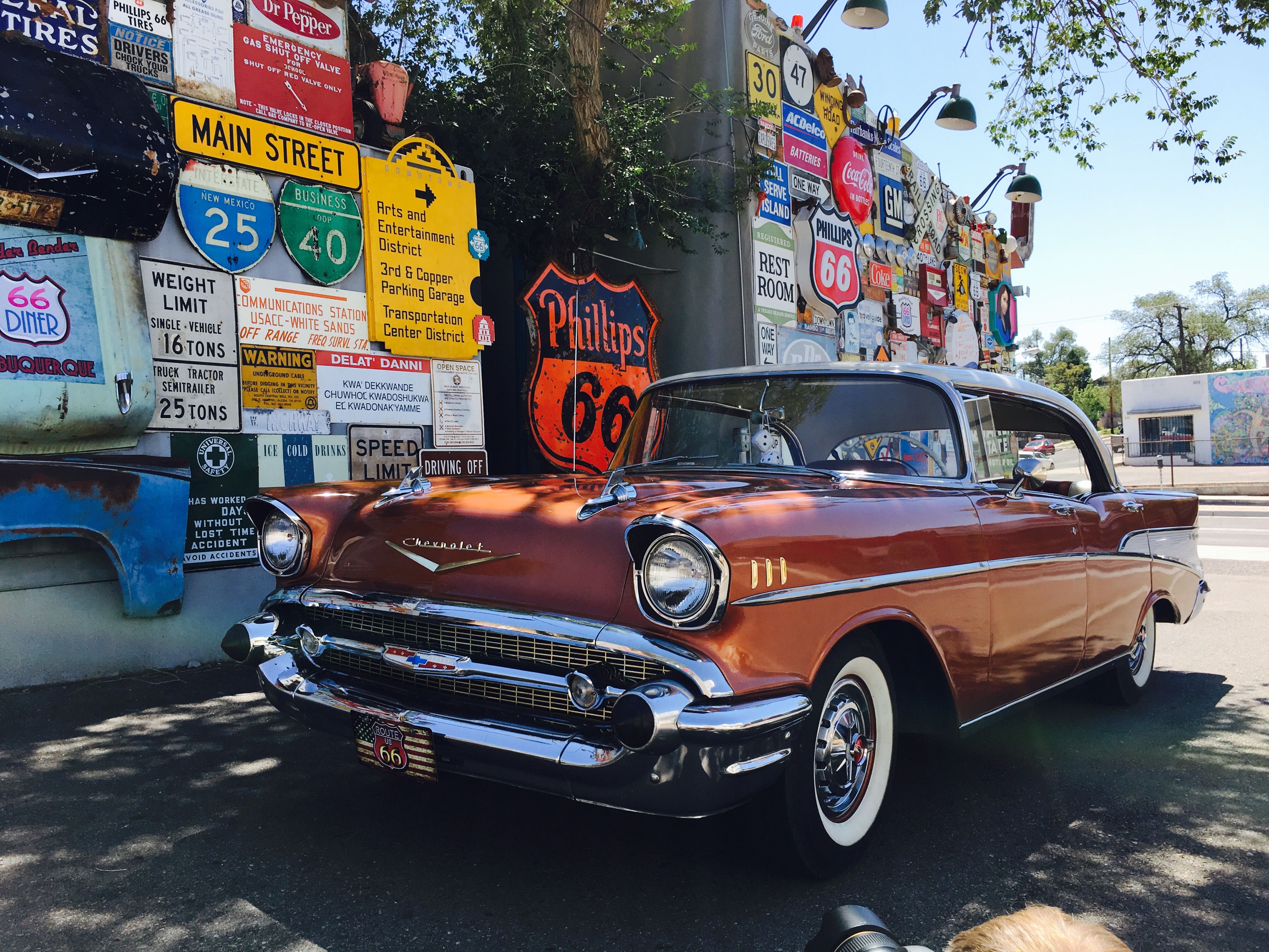 Vintage Chevrolet Car on Route 66, Albuquerque · Free Stock Photo