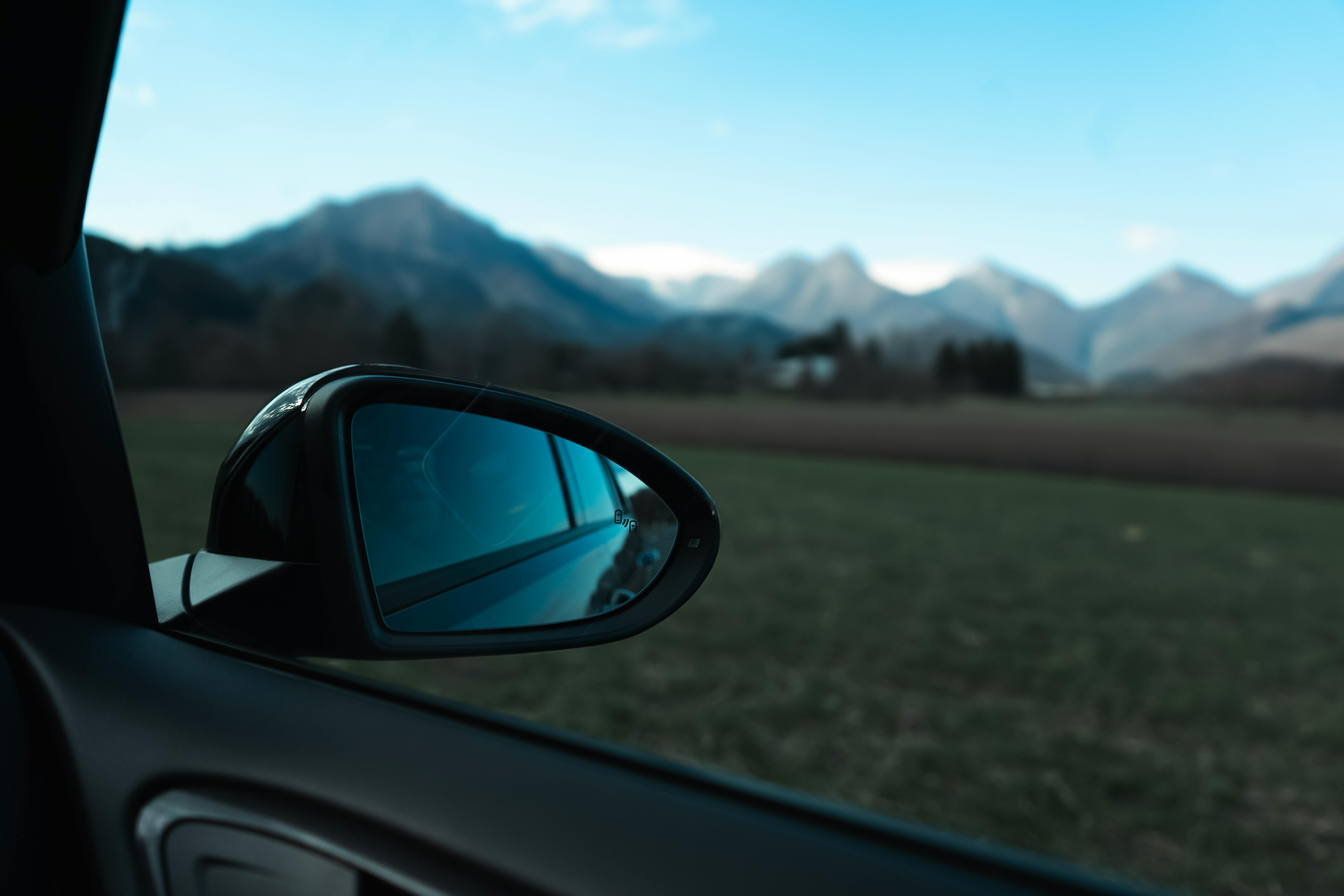 Round Vehicle Side Mirror · Free Stock Photo