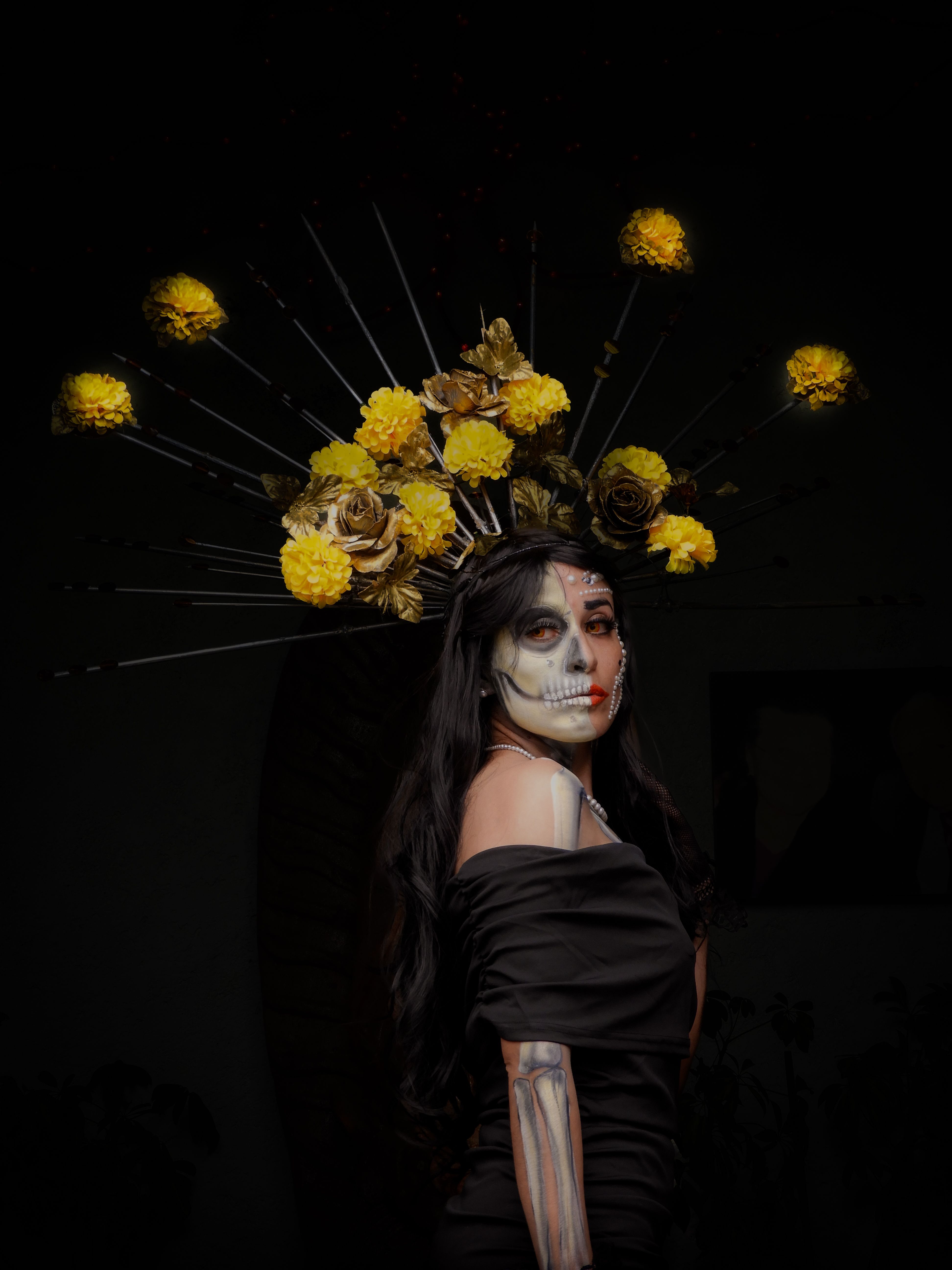 Elegant Catrina in Day of the Dead Celebration · Free Stock Photo