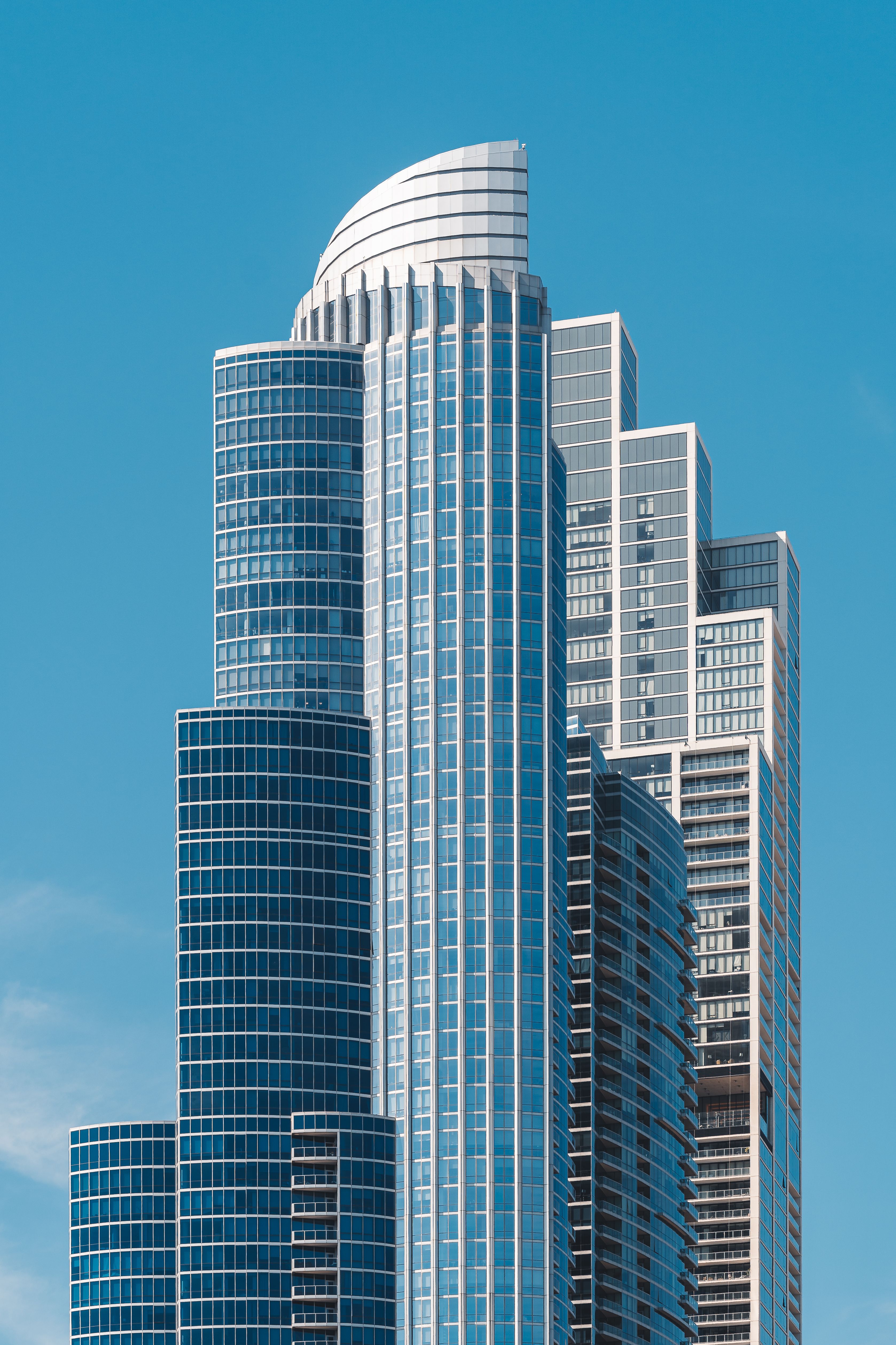 Modern Skyscraper Architecture Against Blue Sky · Free Stock Photo