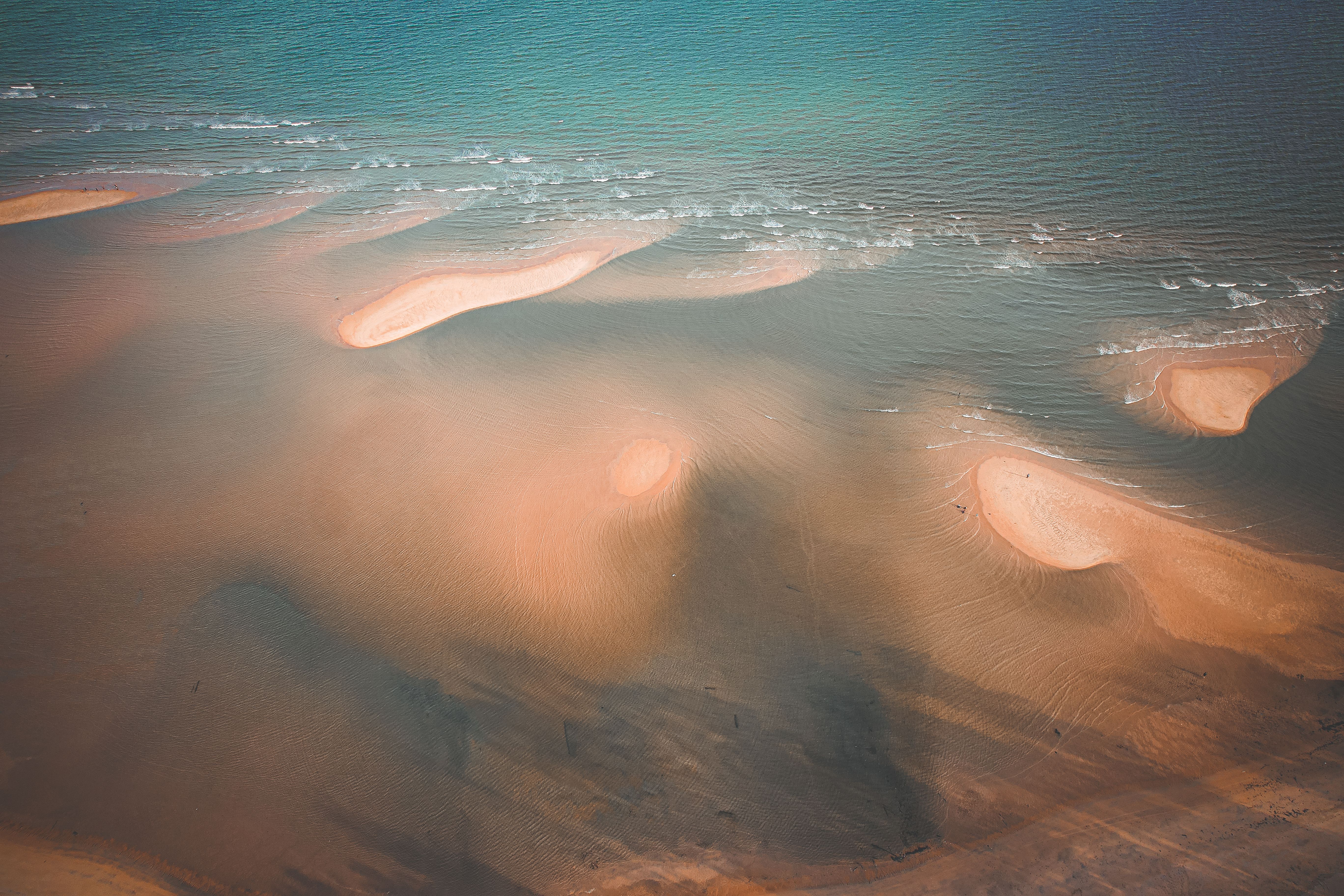 Aerial View of Sandbanks in Tropical Waters · Free Stock Photo