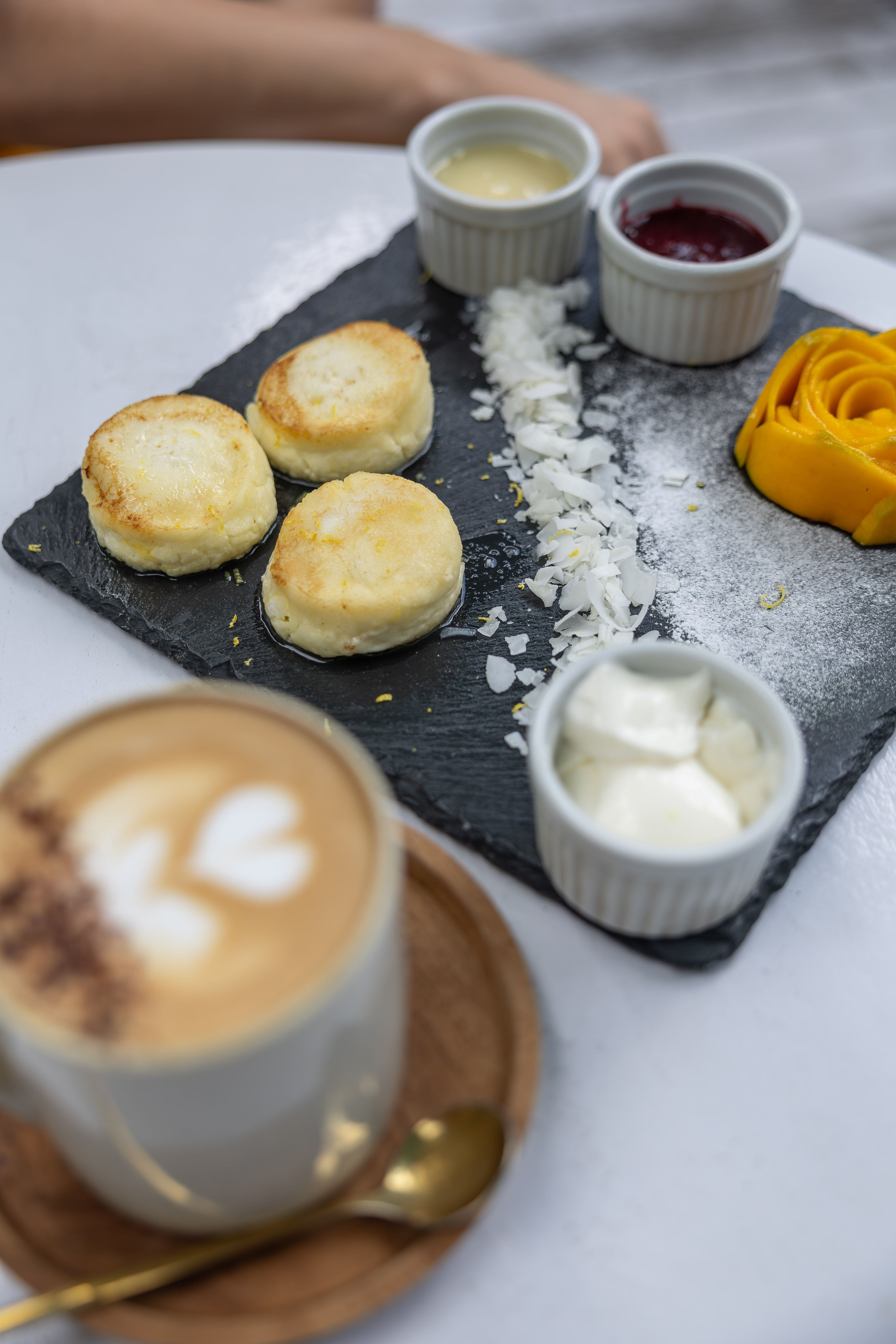 Delectable Breakfast with Coffee and Scones · Free Stock Photo