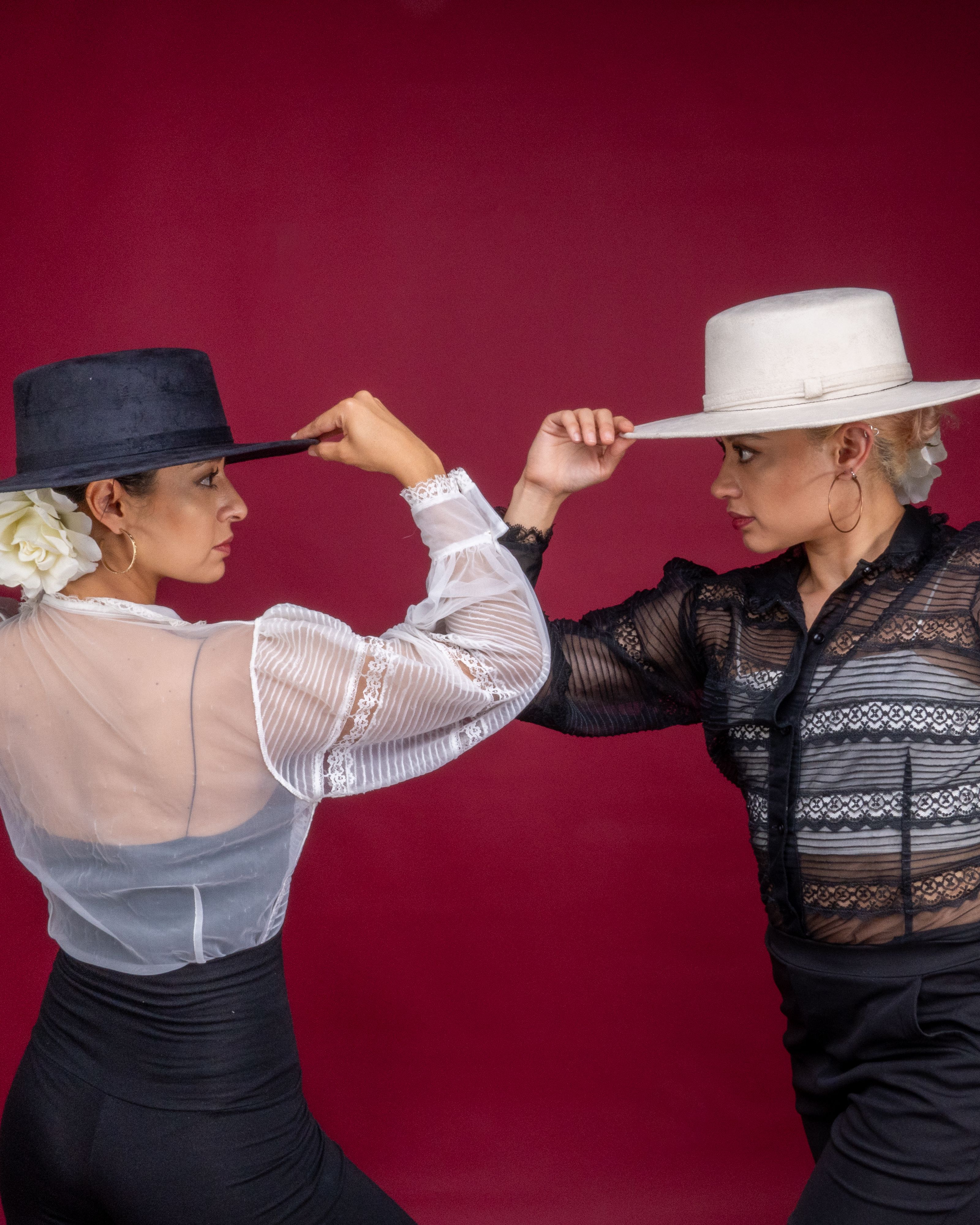 Elegant Flamenco Dancers in Traditional Attire · Free Stock Photo