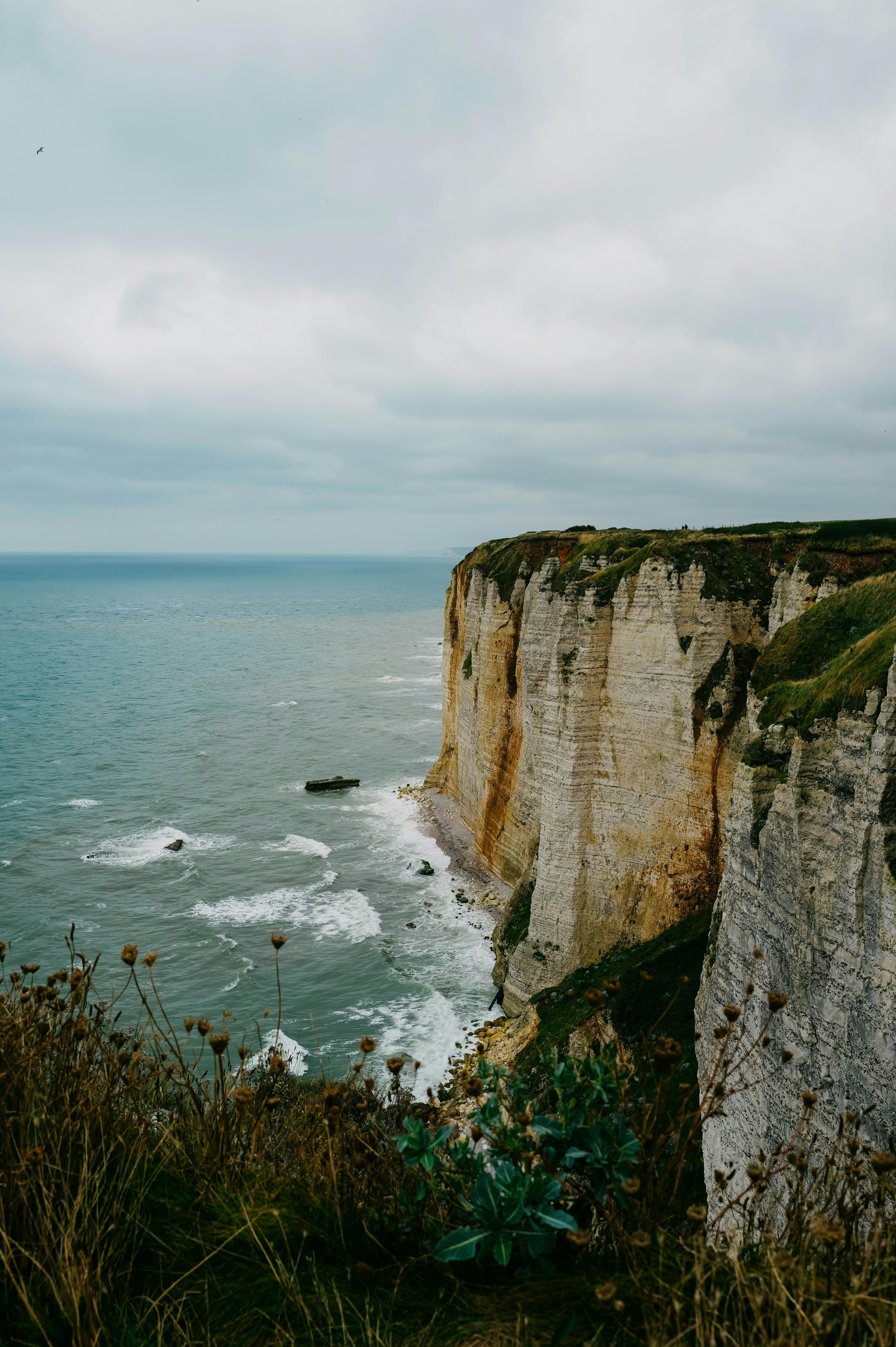 Breathtaking Cliffs of Étretat Overlooking the Sea · Free Stock Photo