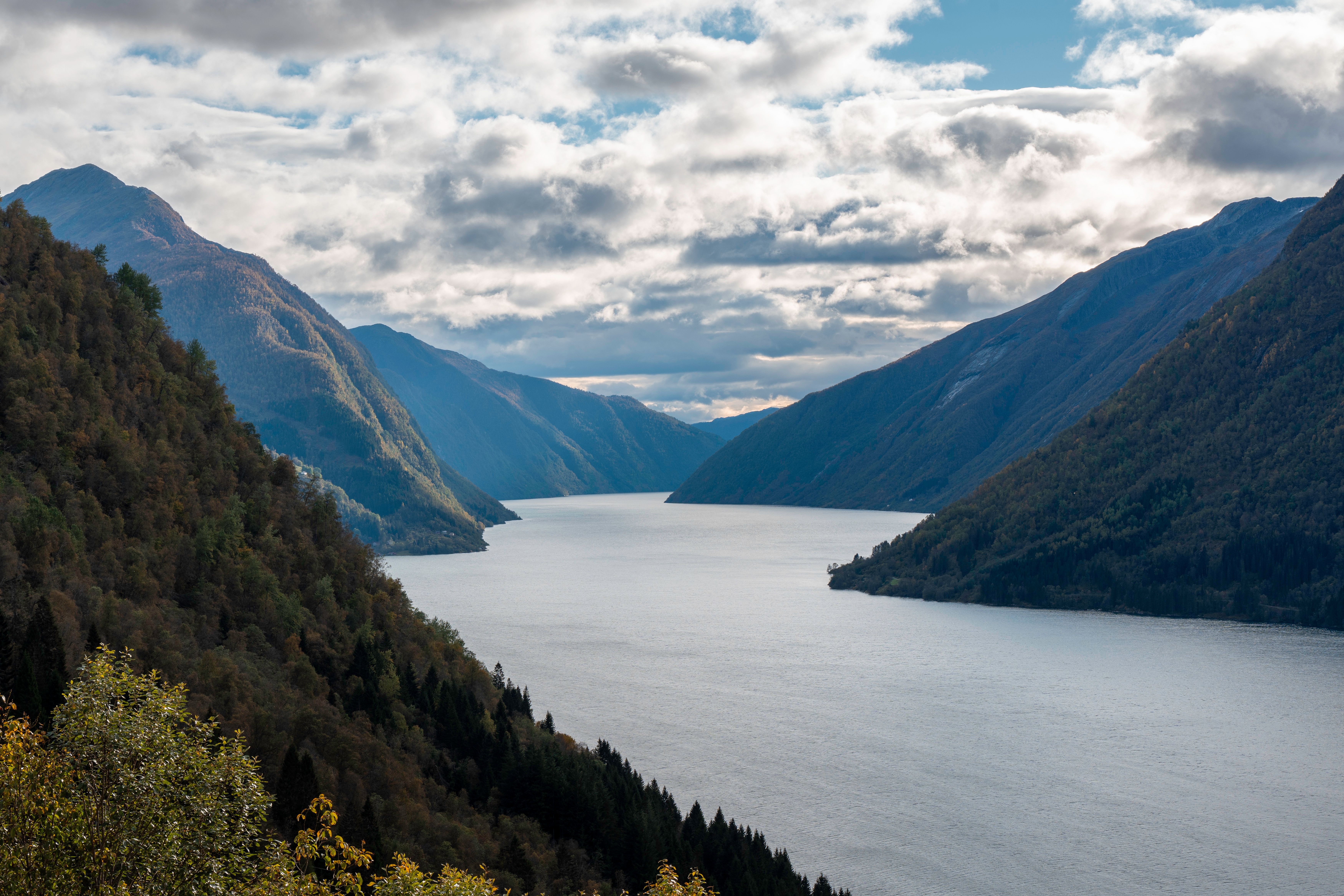 Scenic Norwegian Fjord in Autumn Light · Free Stock Photo