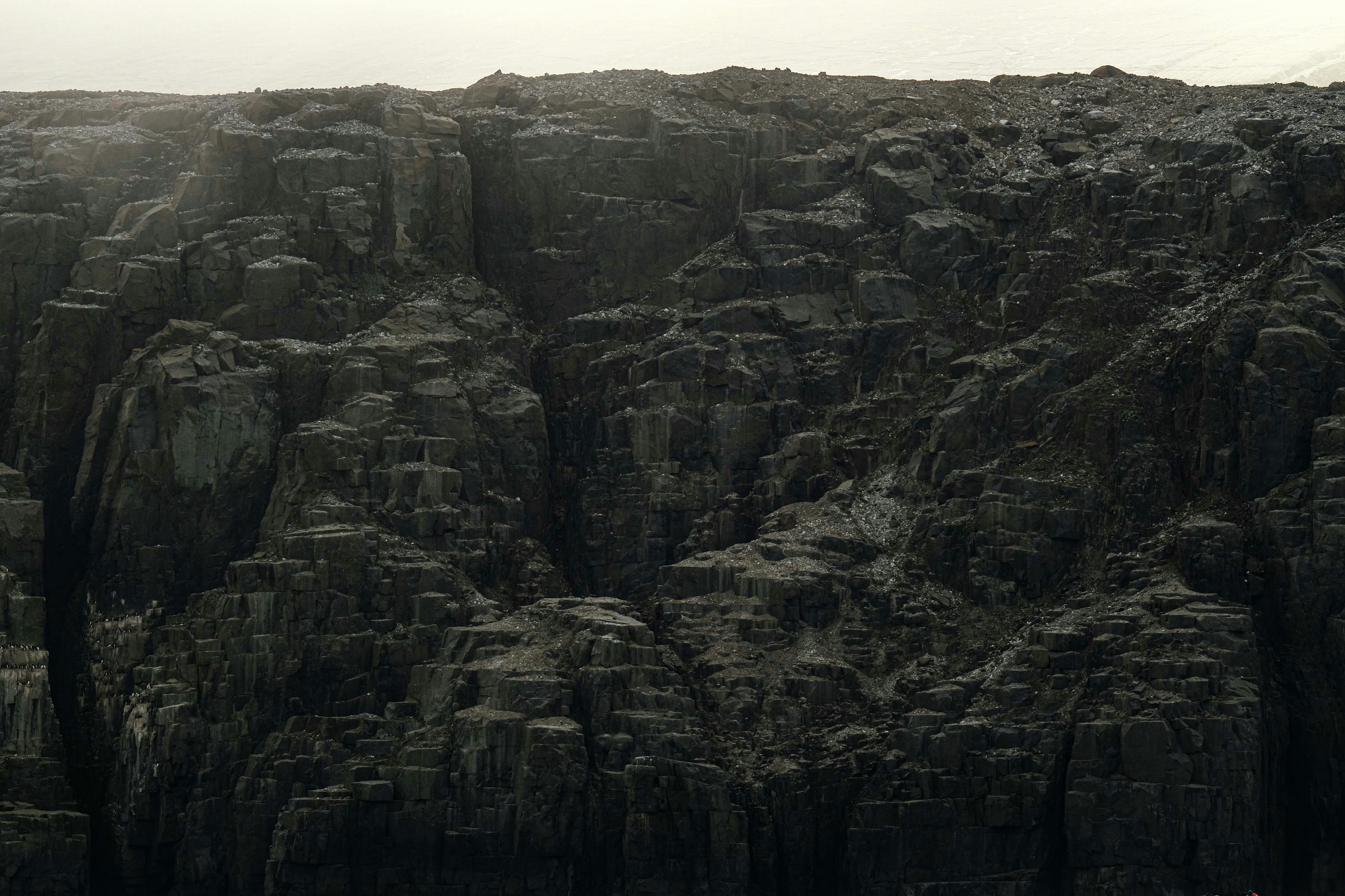 Rugged Basalt Rock Formation in Natural Landscape · Free Stock Photo