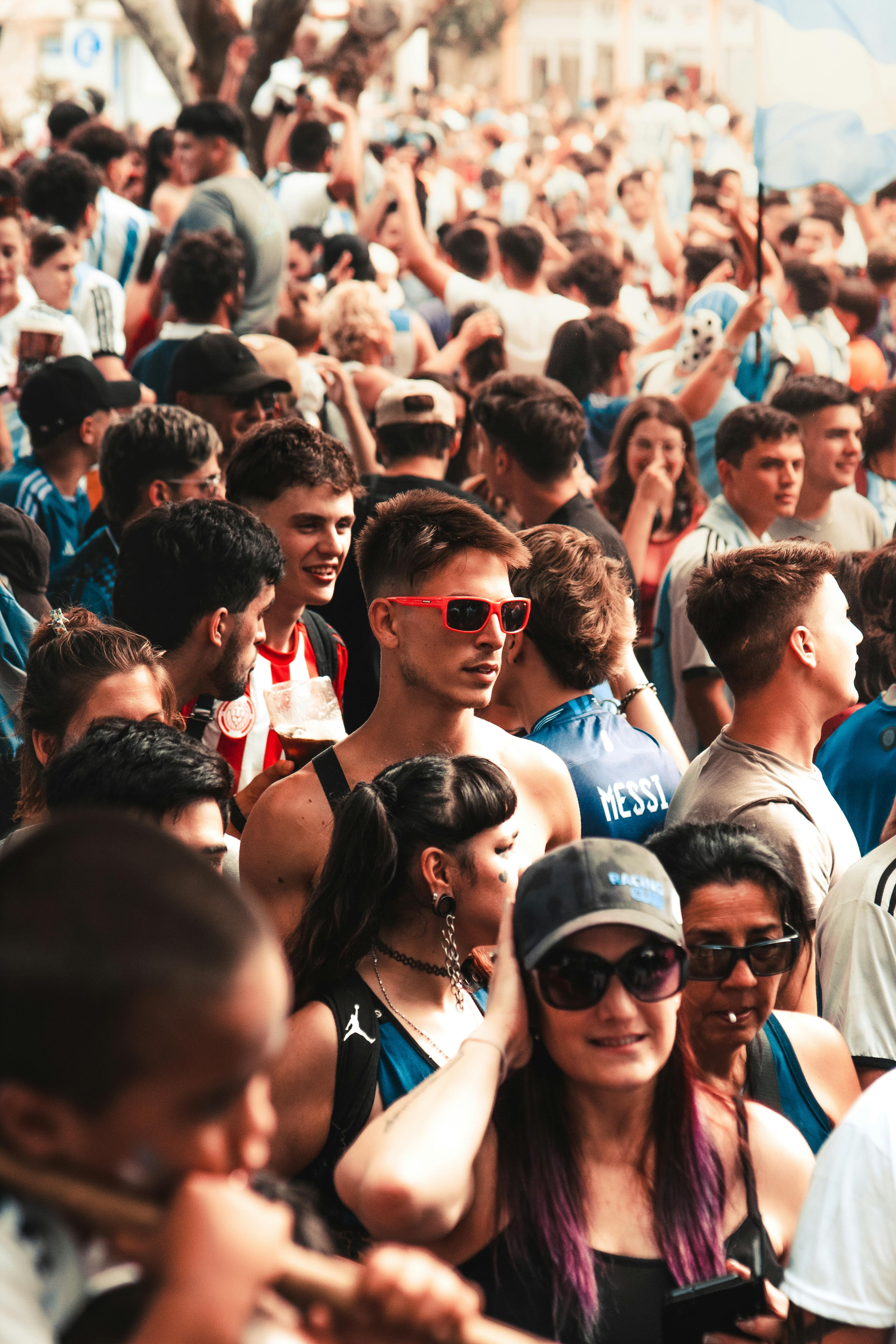 Lively Crowd at a Public Event Celebration · Free Stock Photo