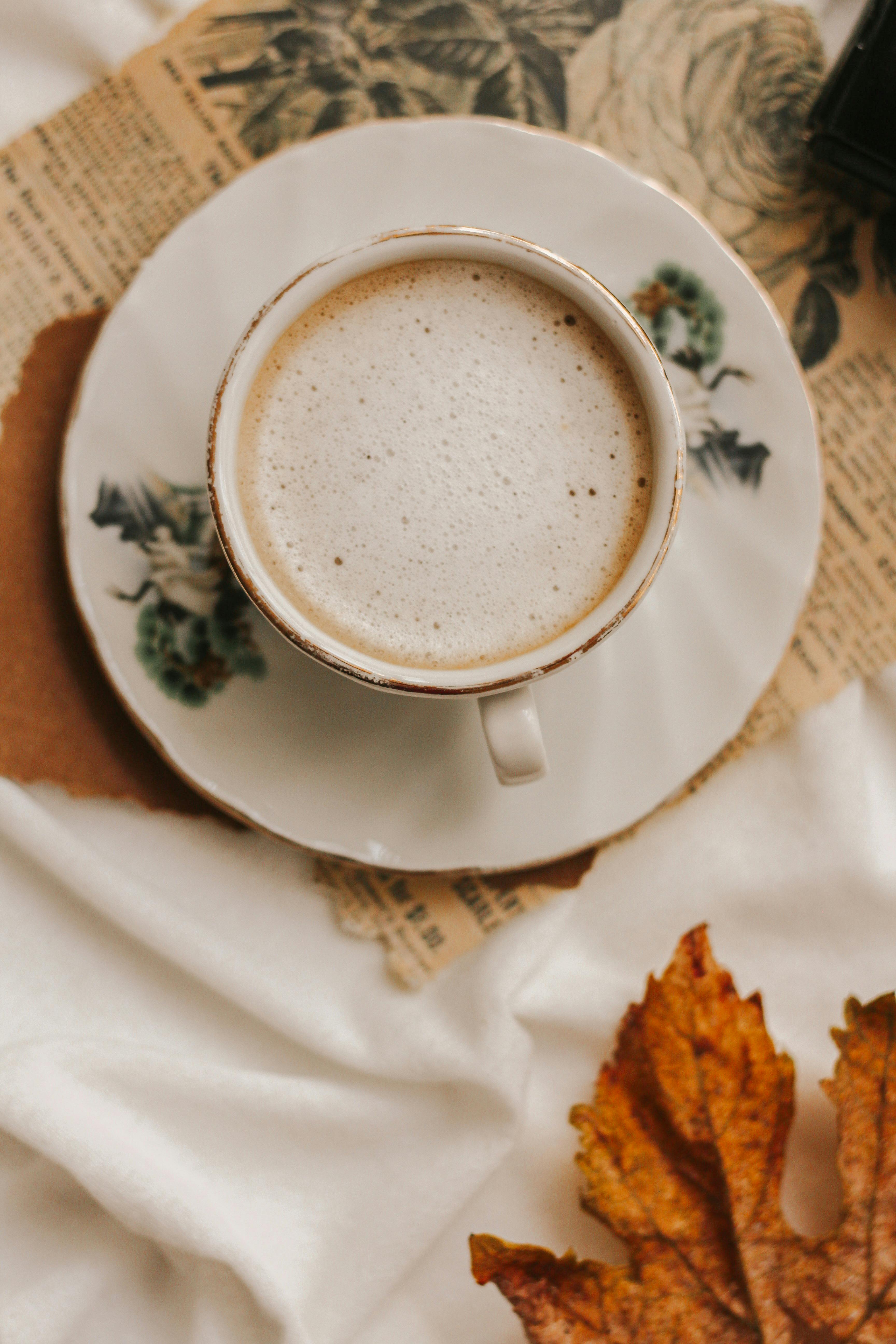 Cozy Autumn Coffee with Rustic Decor · Free Stock Photo