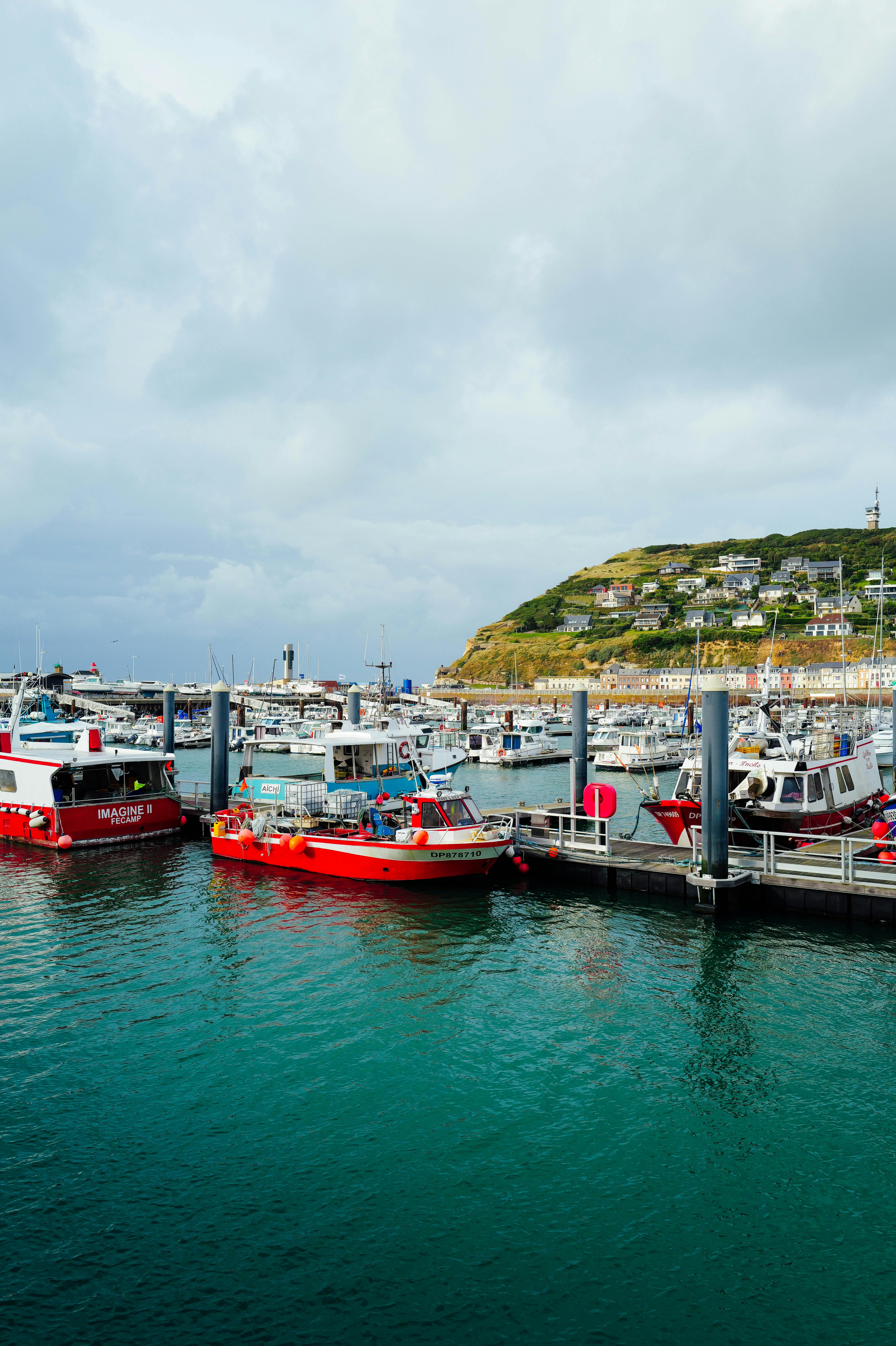 Scenic Harbor View with Colorful Boats · Free Stock Photo