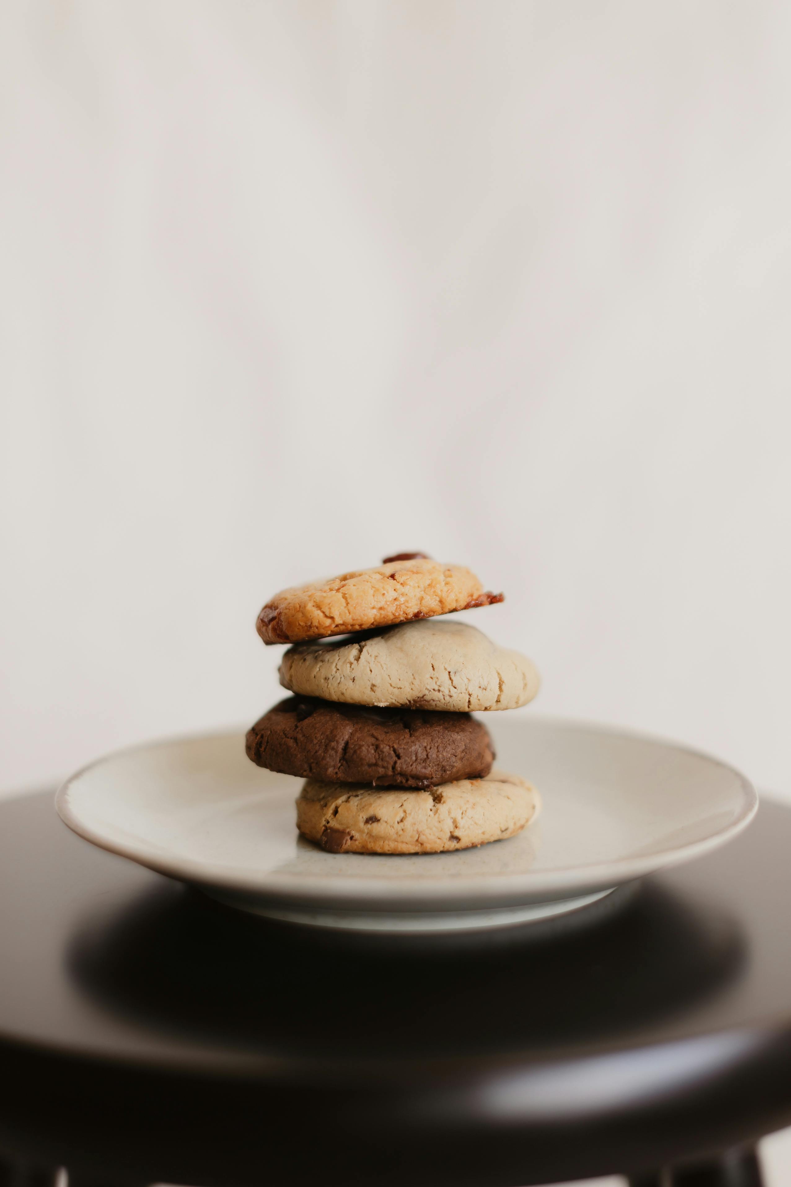 Stack of Delicious Homemade Cookies on Plate · Free Stock Photo
