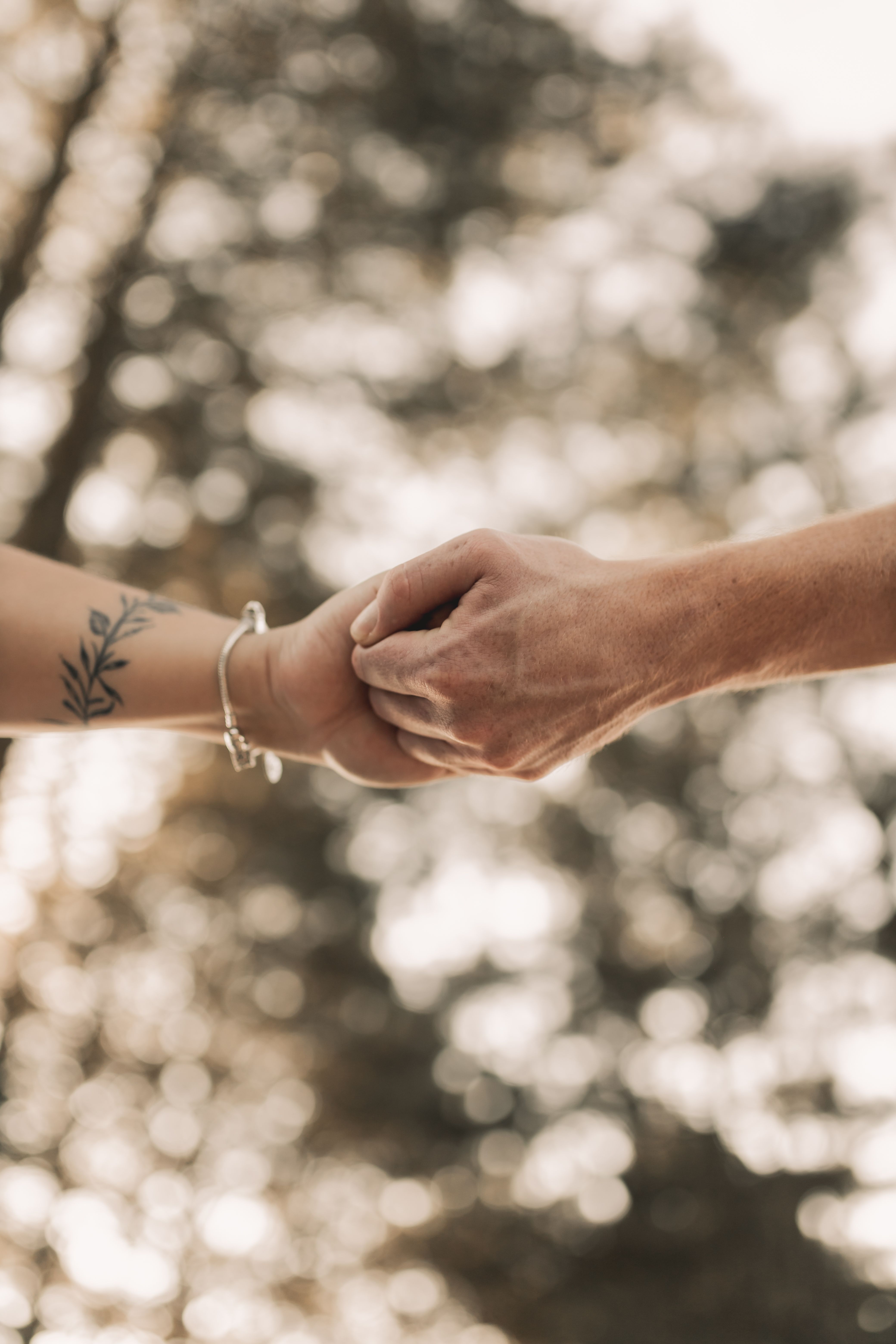 close-Up Photo of Two Person's Holding Hands · Free Stock Photo