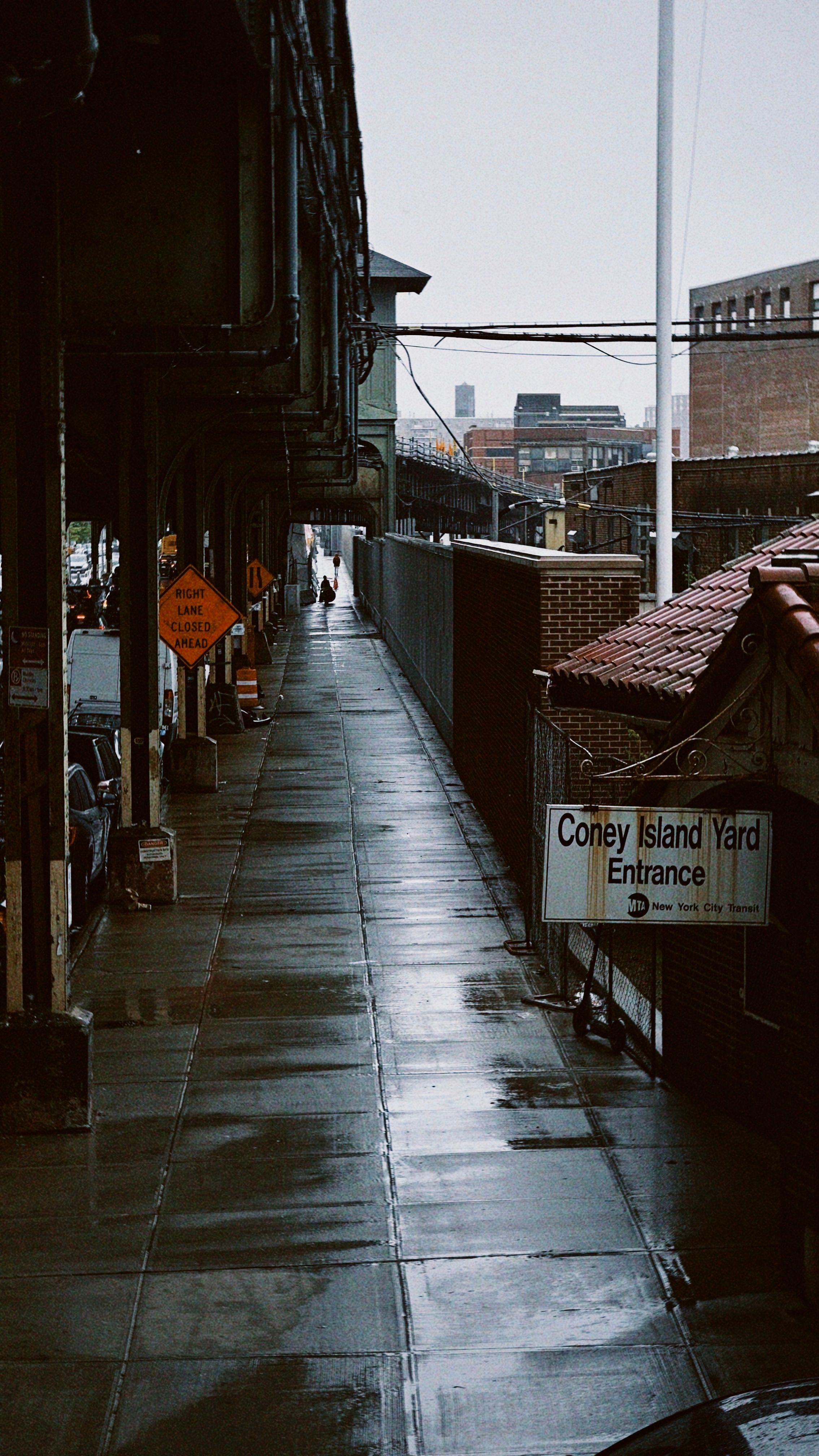 Coney Island Subway Yard on a Rainy Day · Free Stock Photo