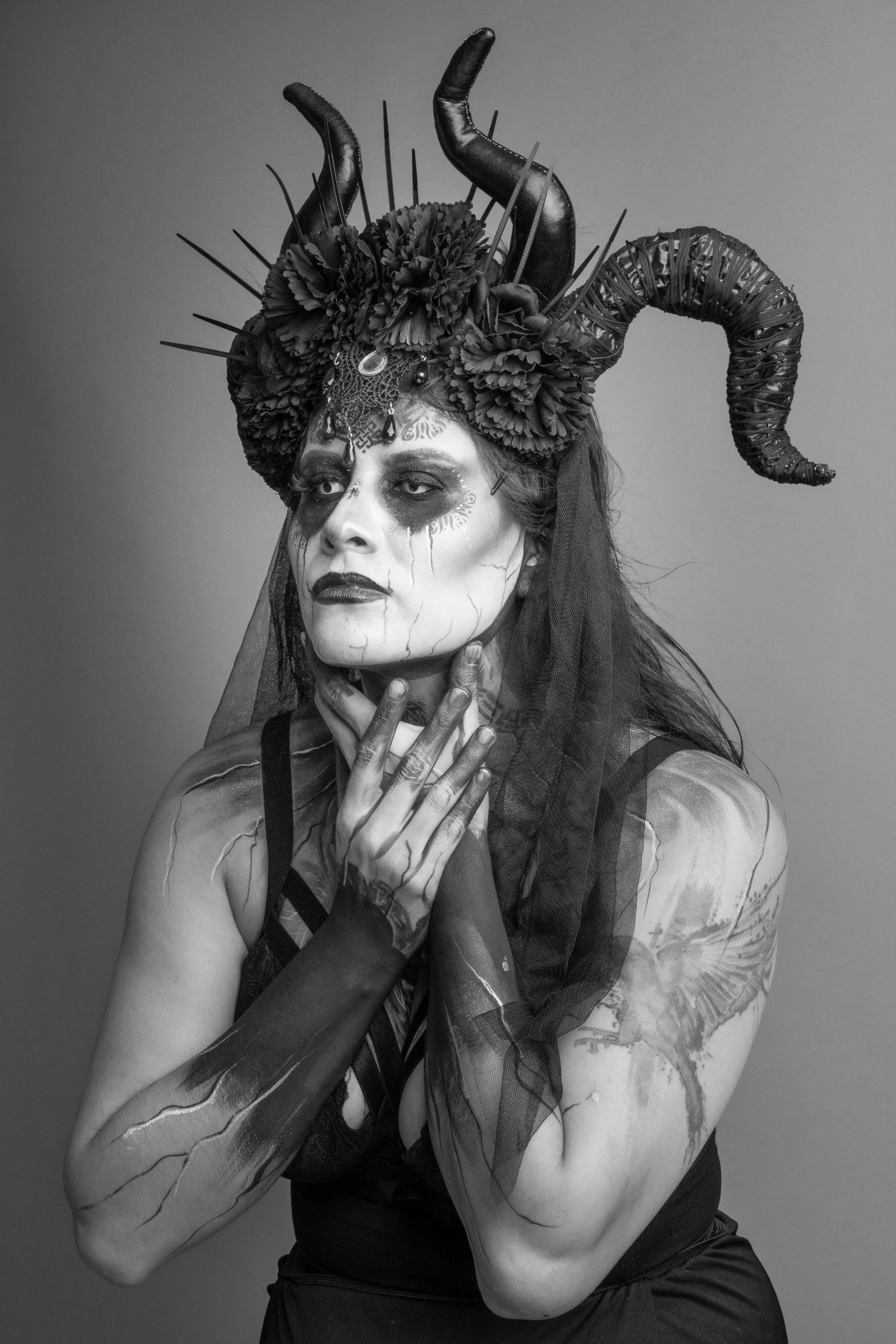 Creative Gothic Fantasy Portrait of Female Model · Free Stock Photo