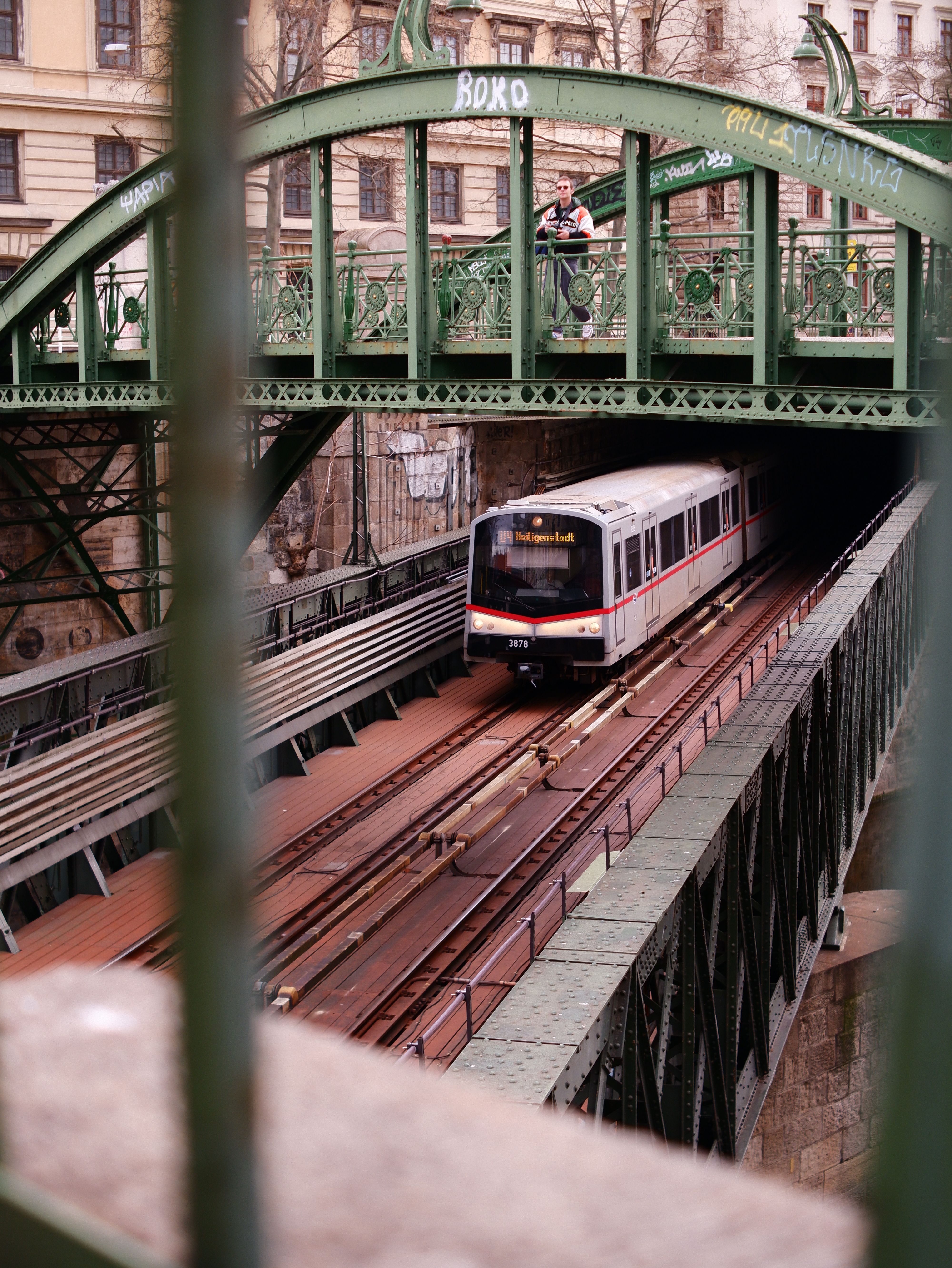 Train Crossing Historic Art Nouveau Bridge · Free Stock Photo
