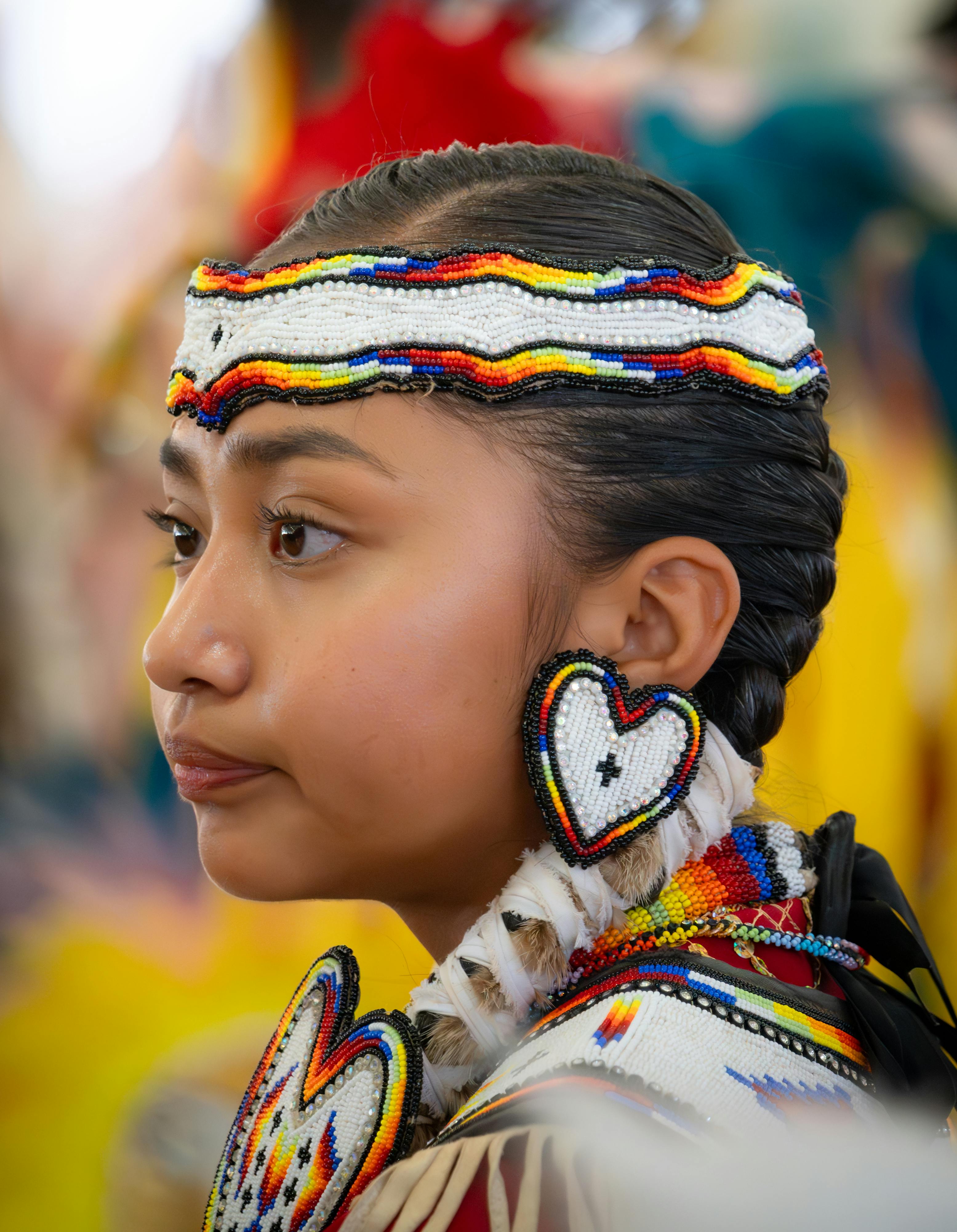 Native American Girl in Traditional Attire · Free Stock Photo