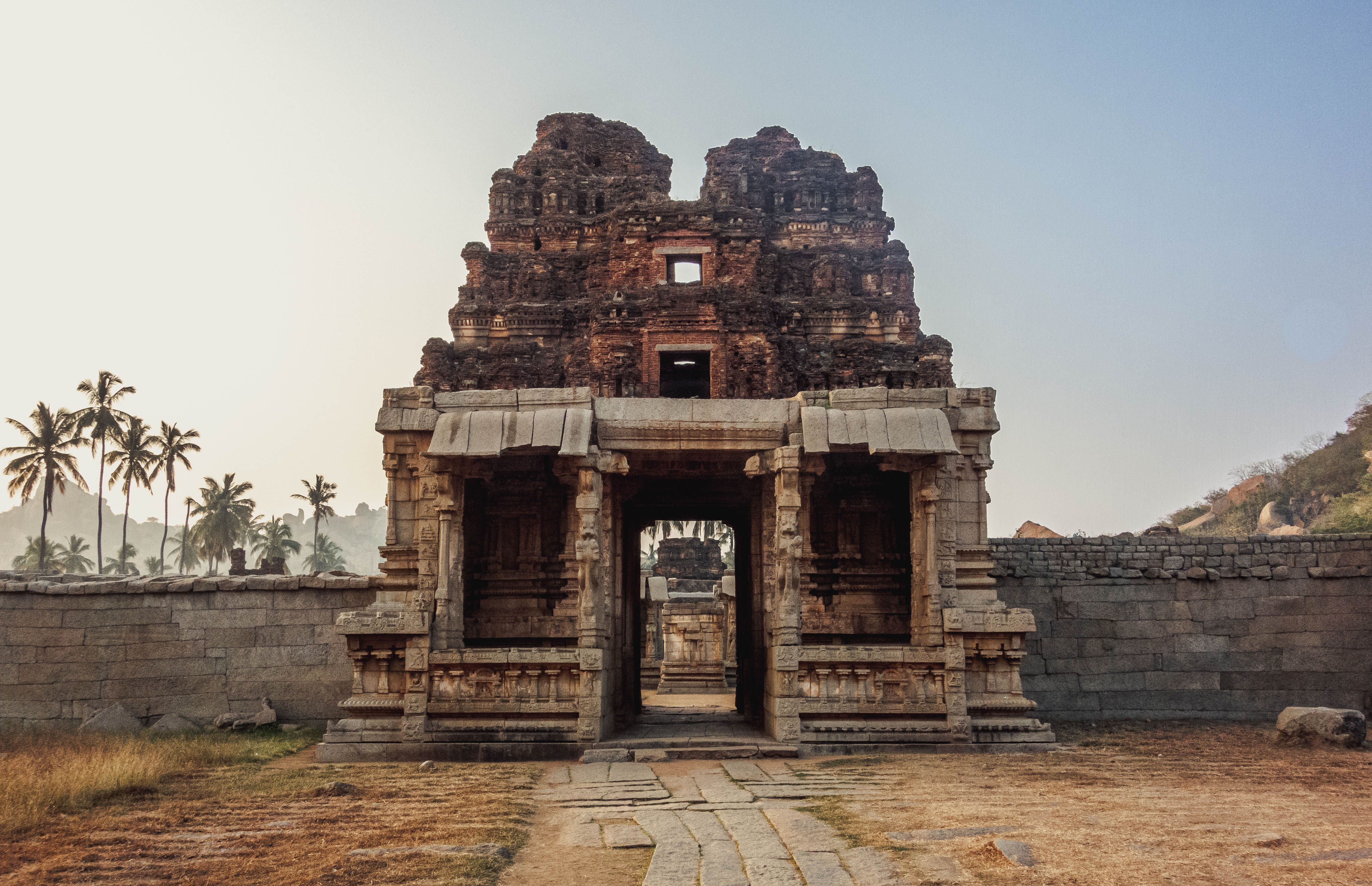 Ancient Temple in Hampi at Sunrise · Free Stock Photo