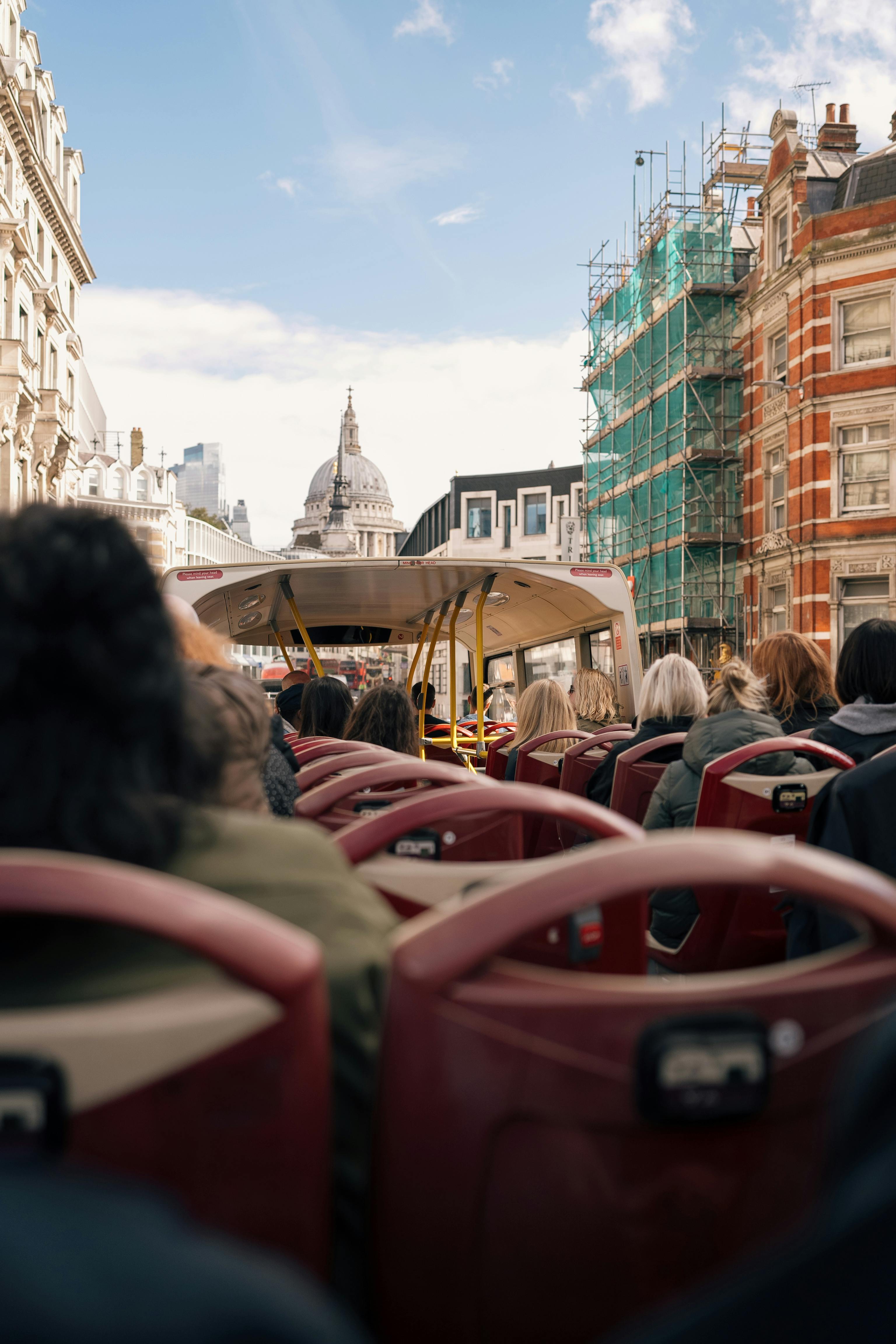 Open Top Bus Ride Through London's Iconic Streets · Free Stock Photo