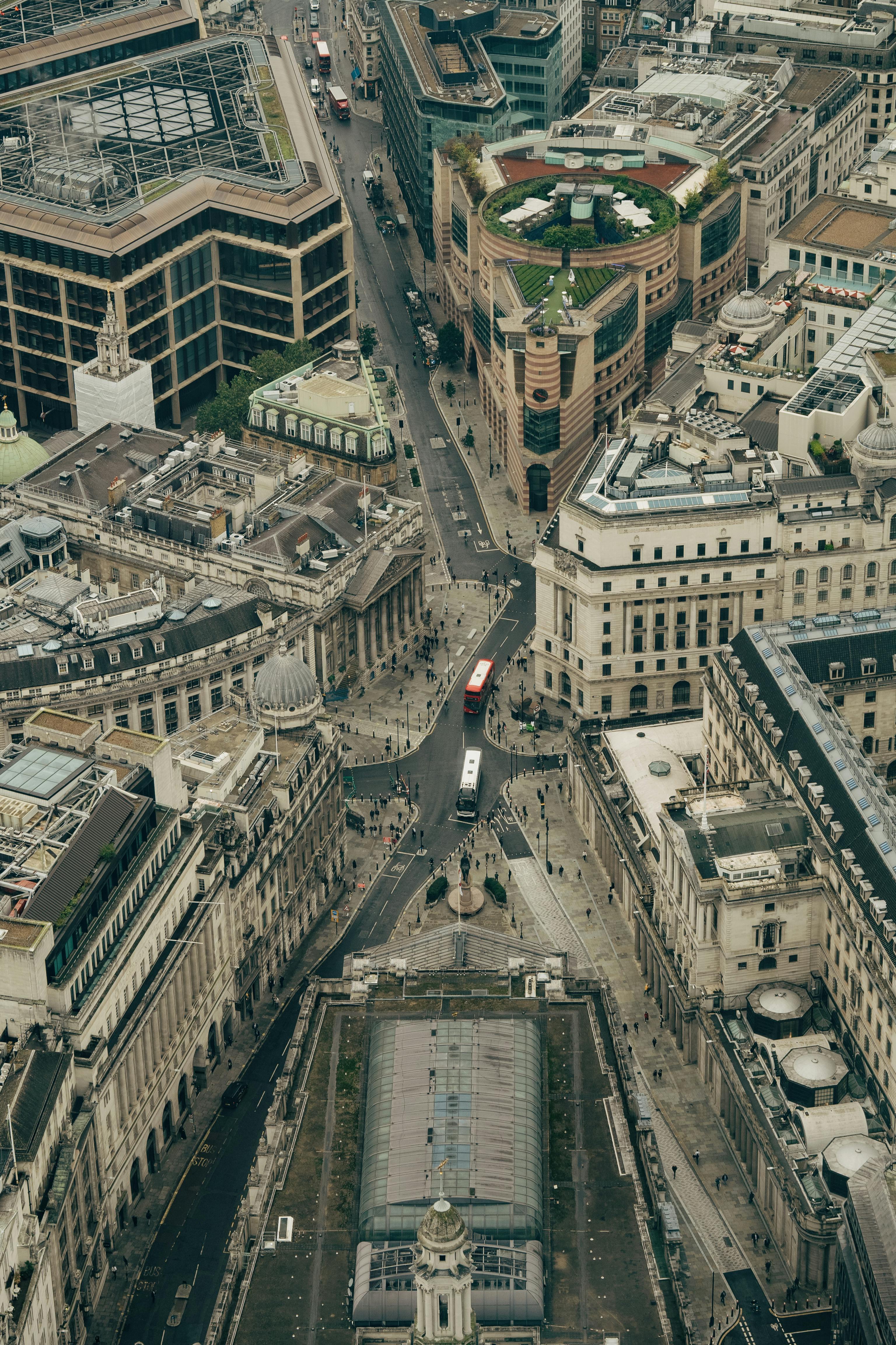 Aerial View of Urban London Architecture · Free Stock Photo
