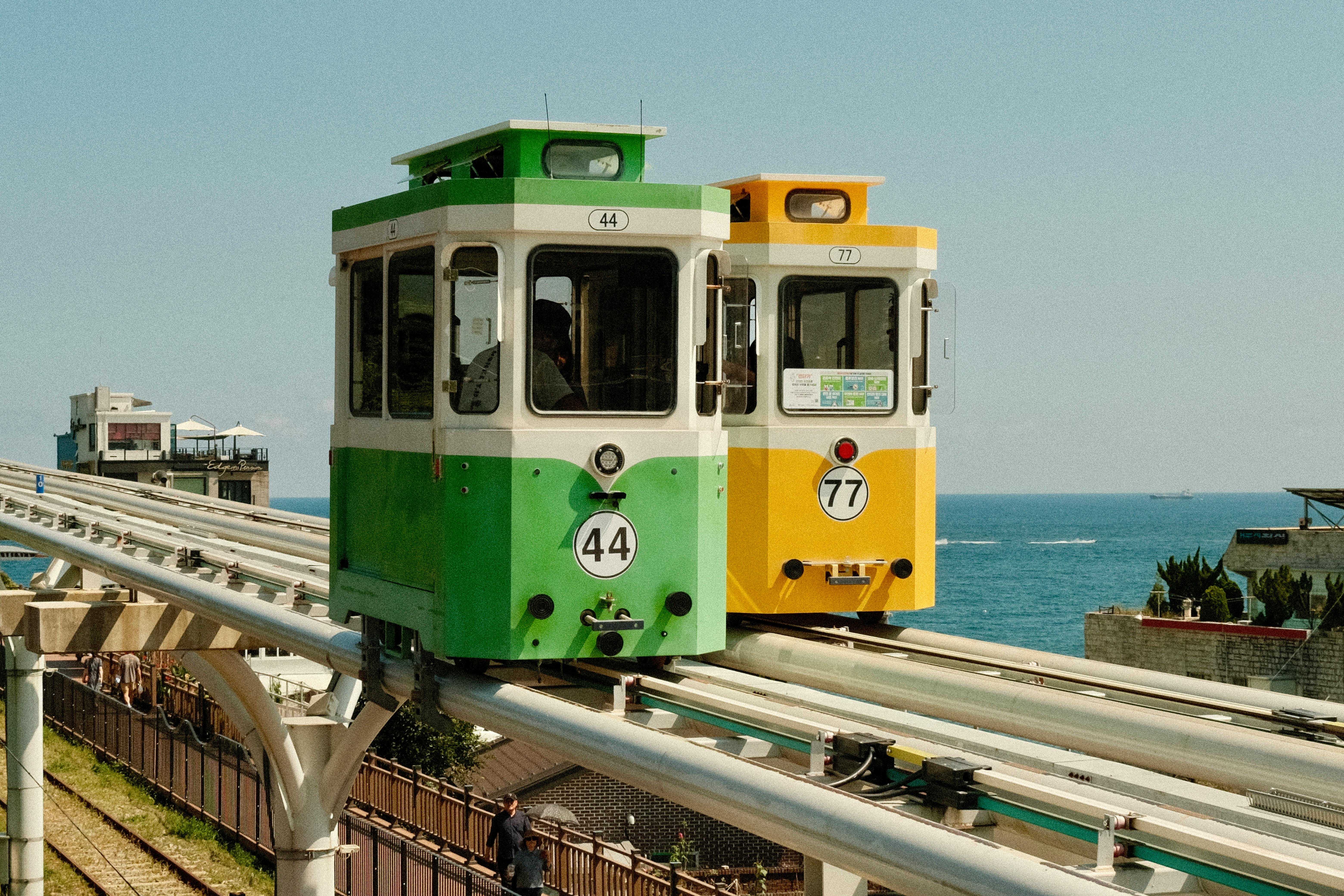 Colorful Monorail in Busan, South Korea · Free Stock Photo