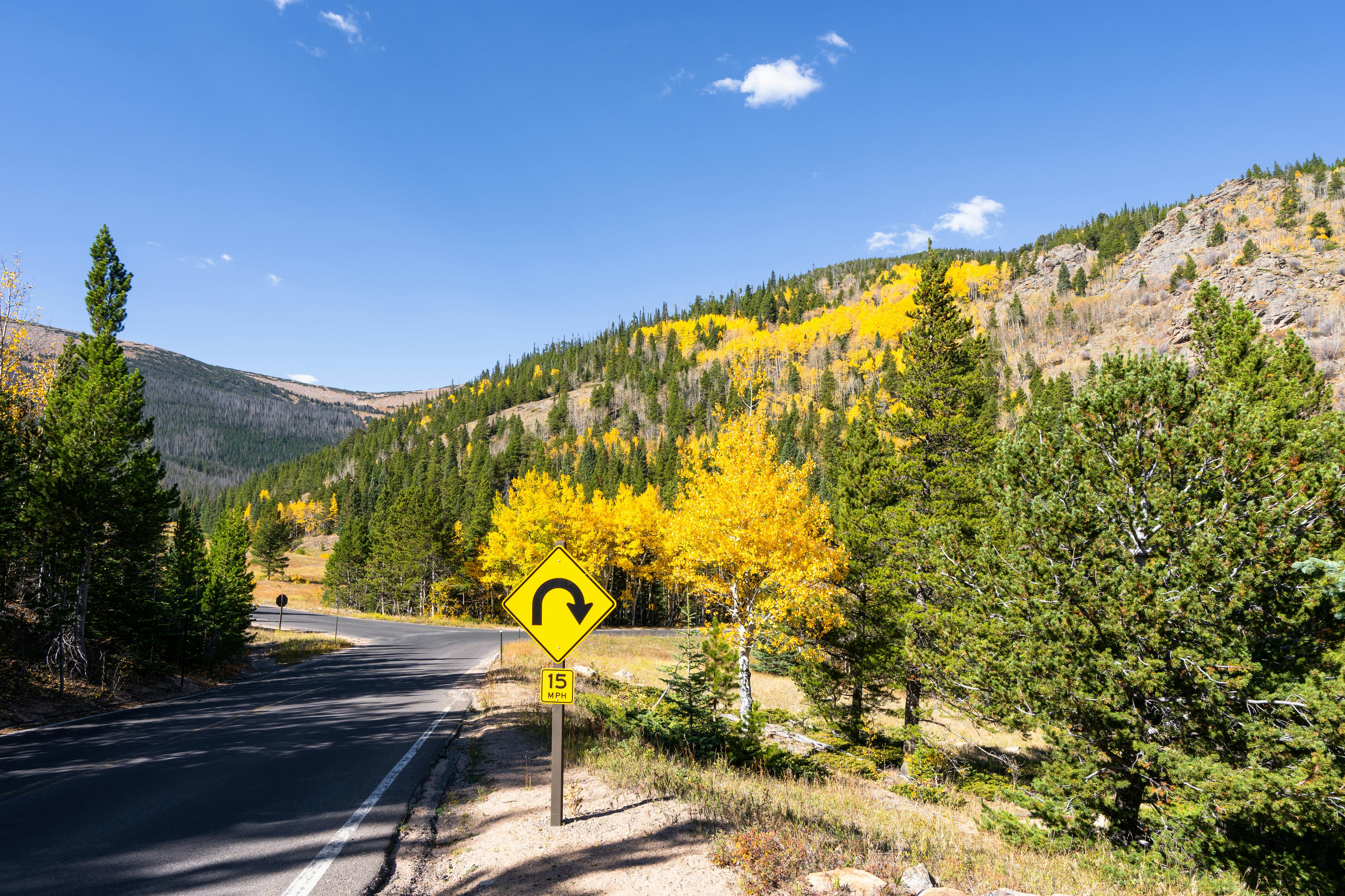 Scenic Autumn Drive in Colorado Mountains · Free Stock Photo