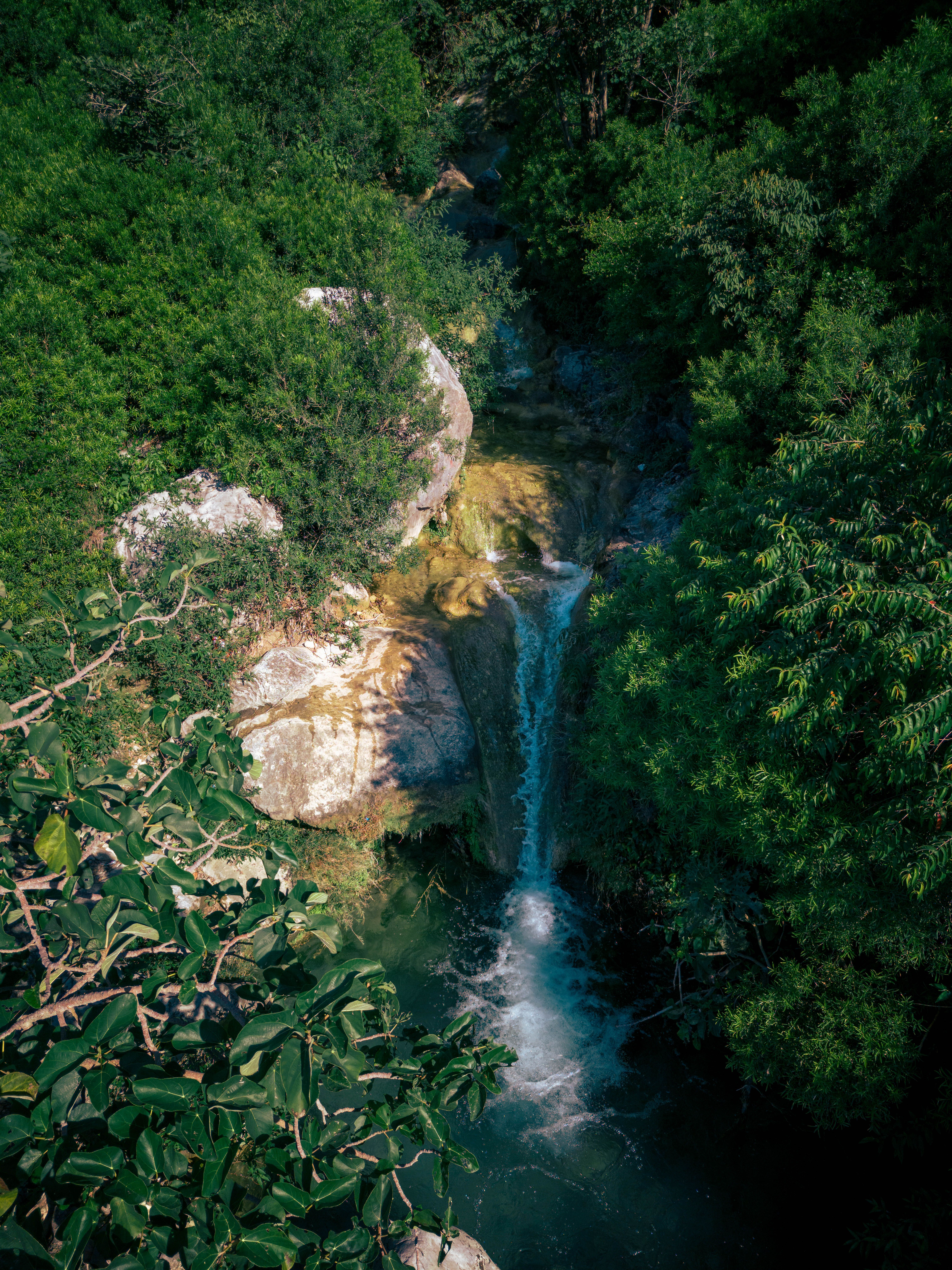 Scenic Aerial View of Bruti Waterfalls · Free Stock Photo