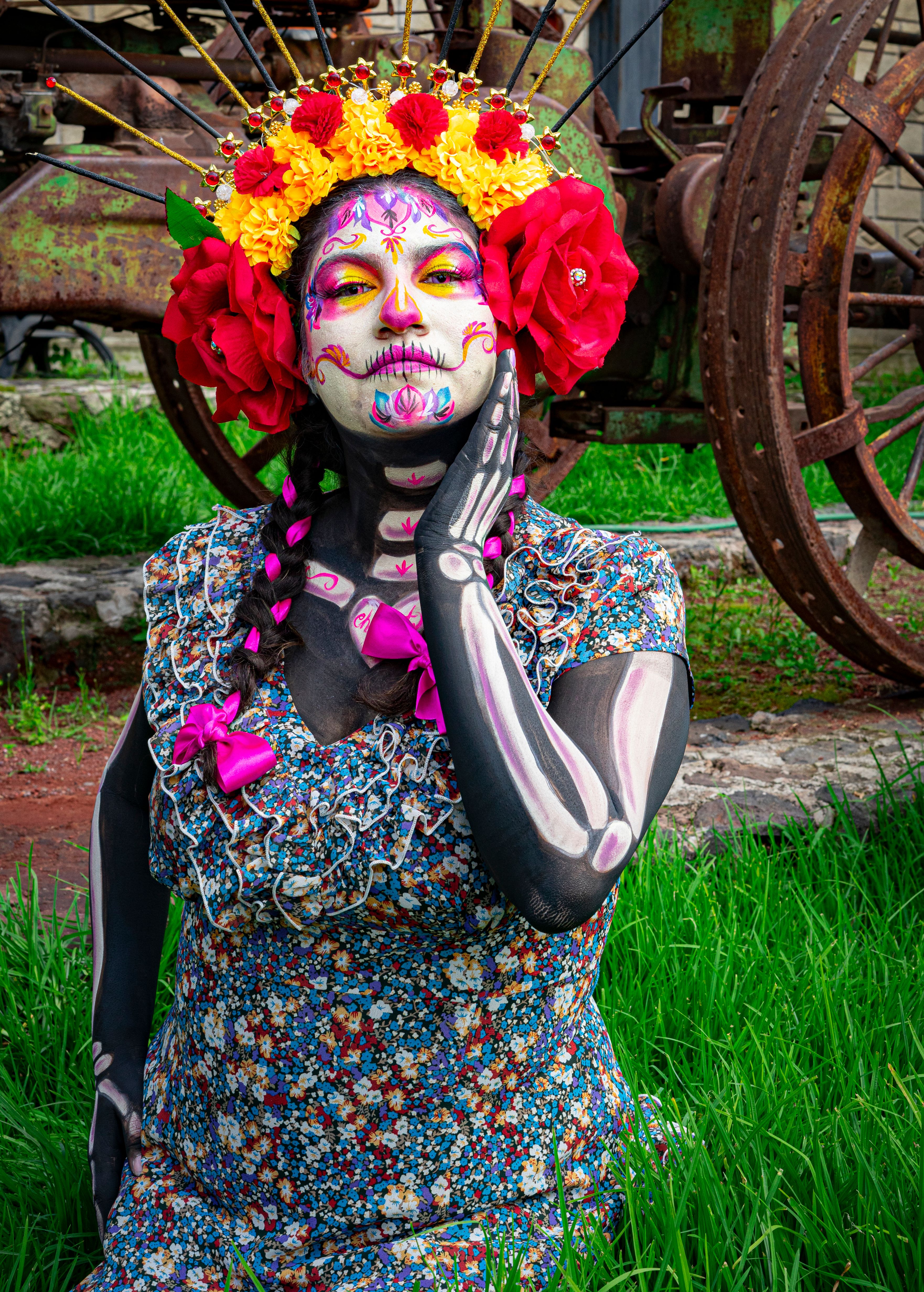 Vibrant Catrina Celebrates Día de los Muertos · Free Stock Photo