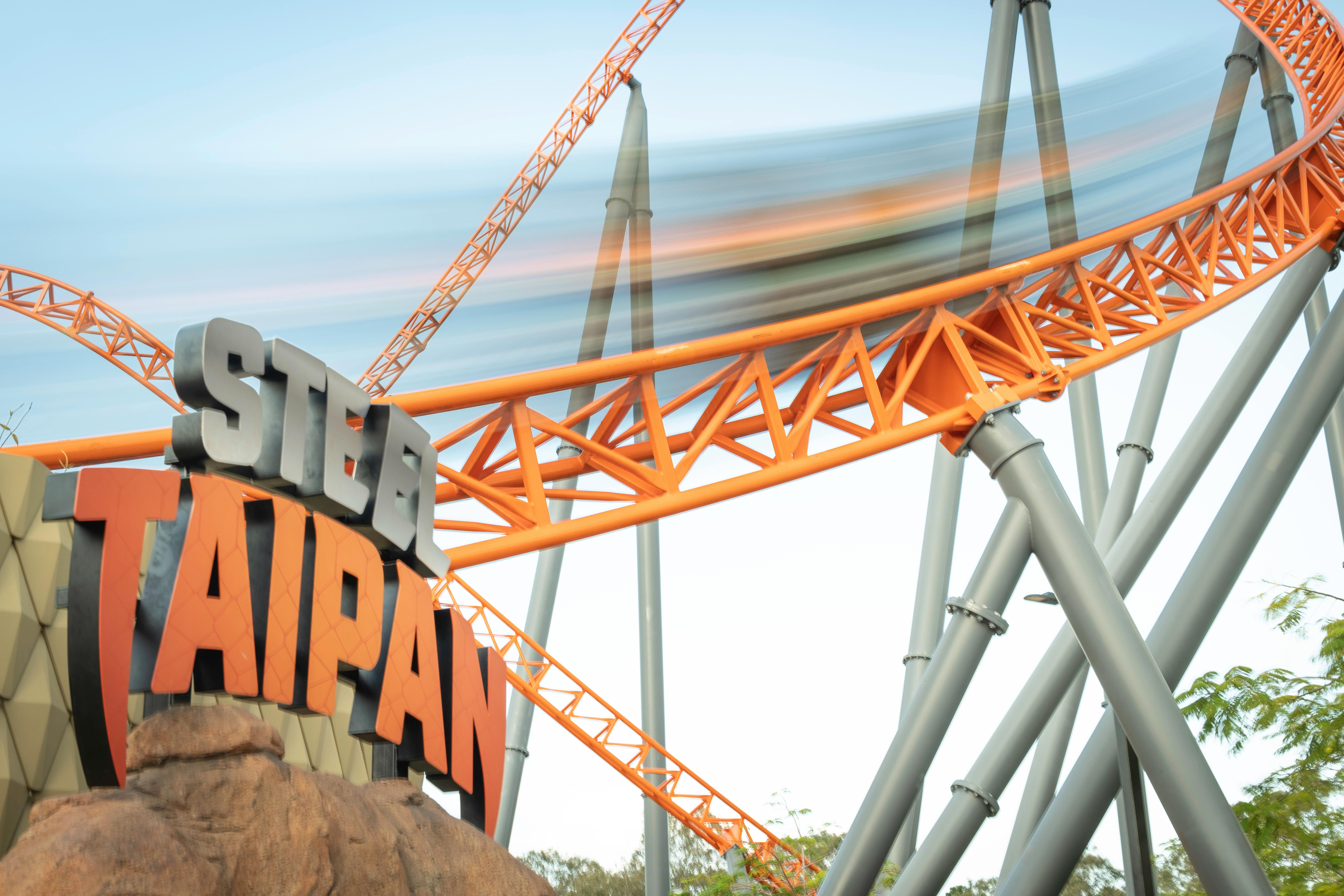 Steel Taipan Roller Coaster at Dreamworld · Free Stock Photo
