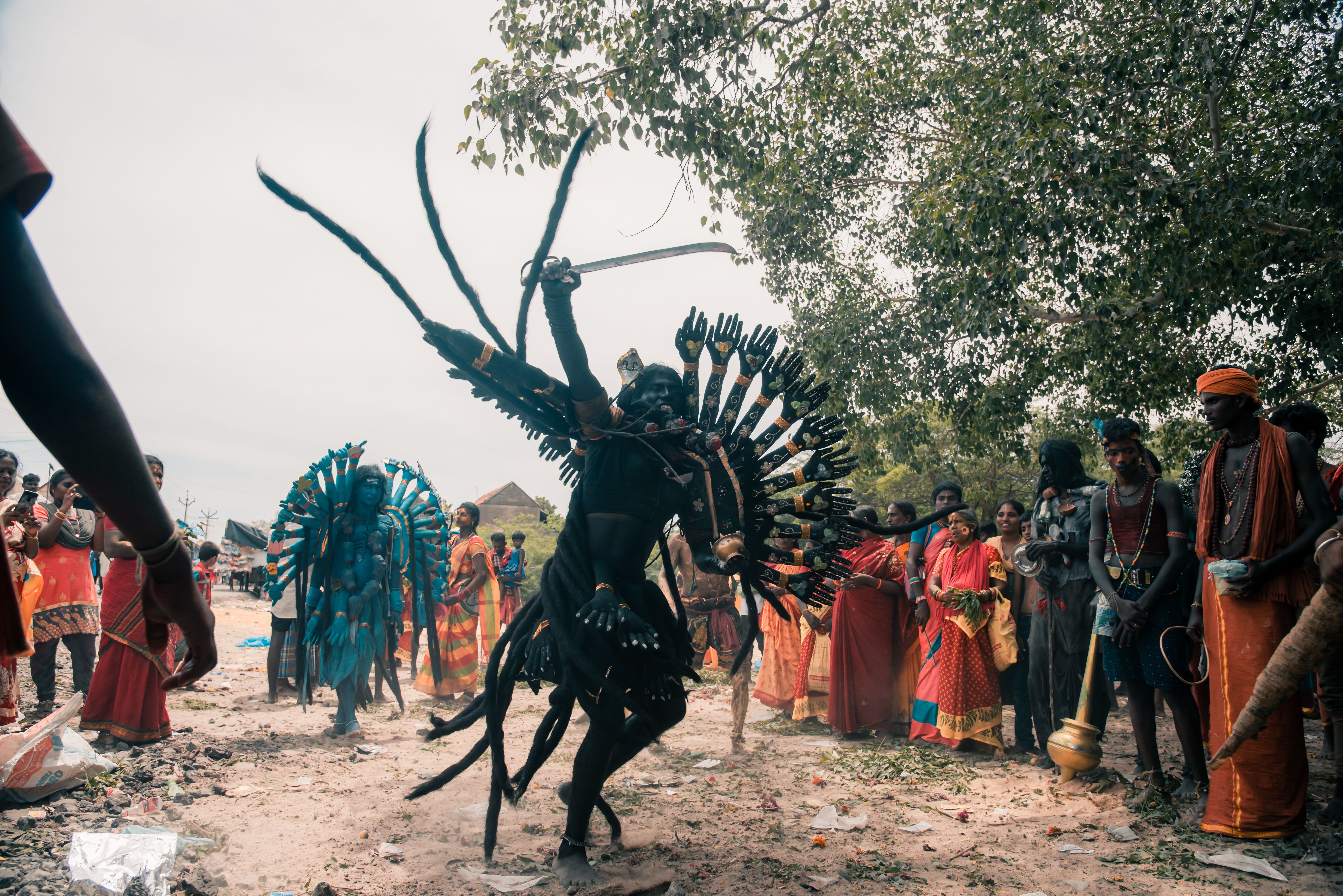 Traditional Festival with Colorful Costumes · Free Stock Photo