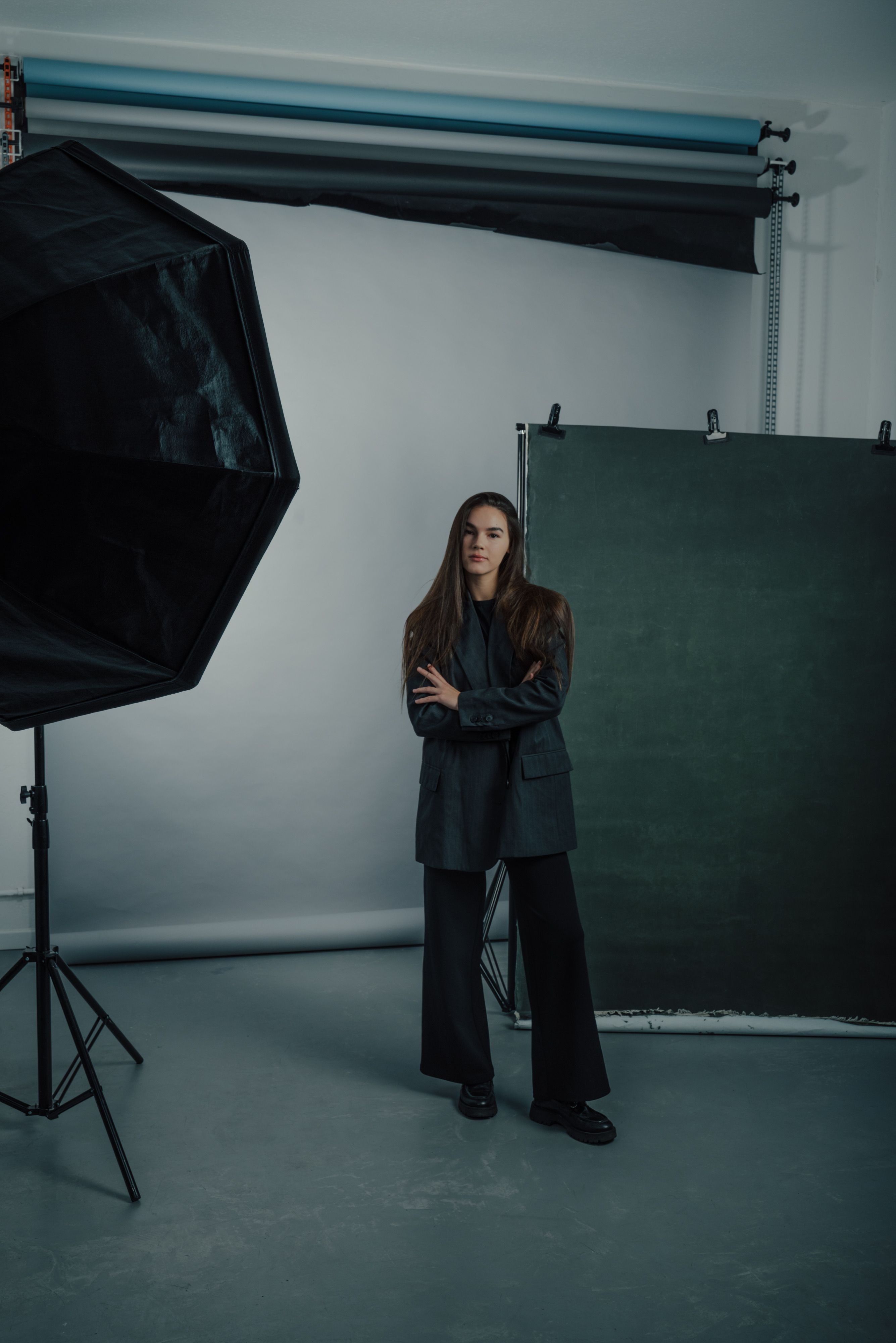 Professional Portrait in Photography Studio · Free Stock Photo