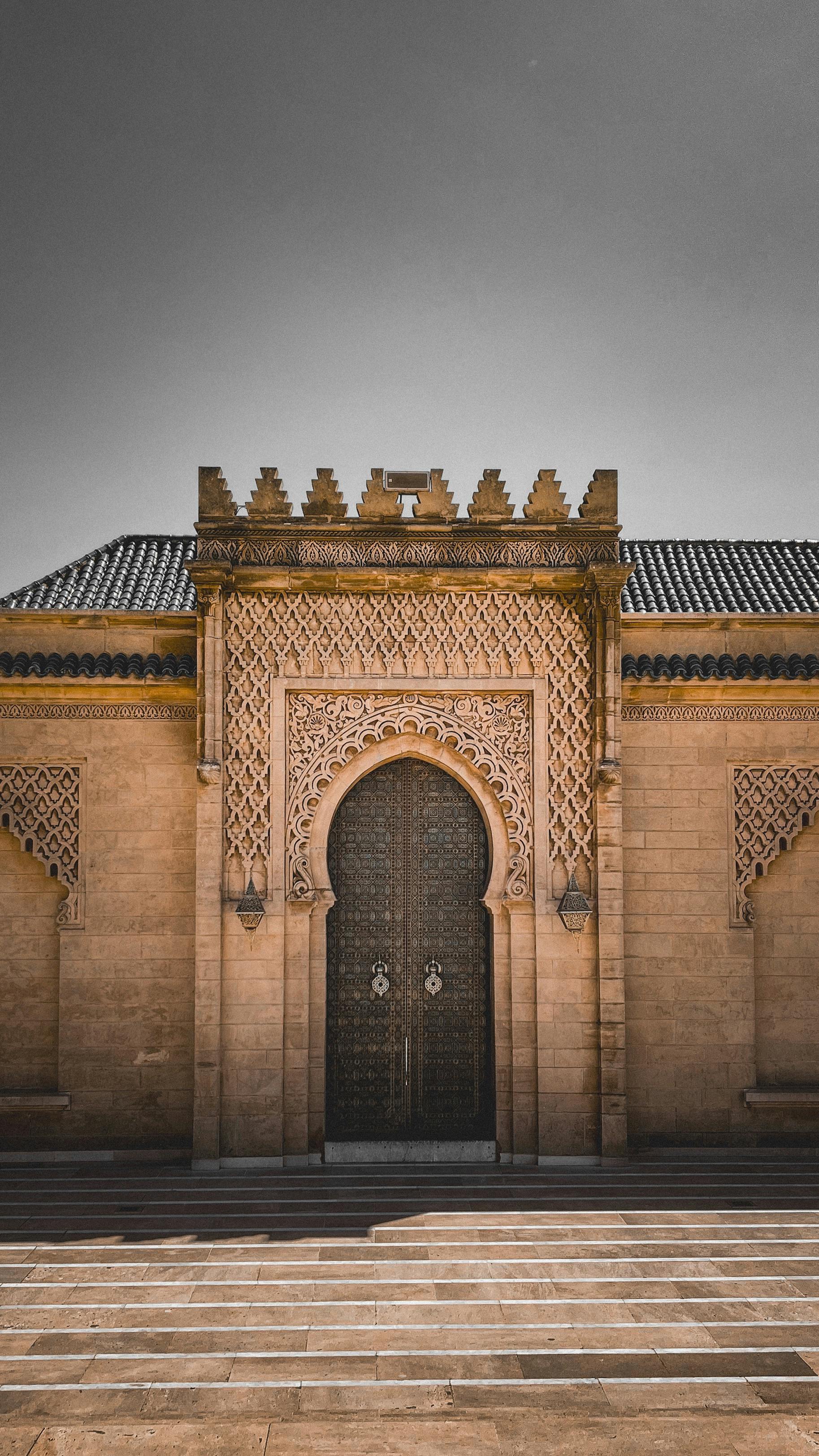 Intricate Moroccan Architectural Entrance in Rabat · Free Stock Photo