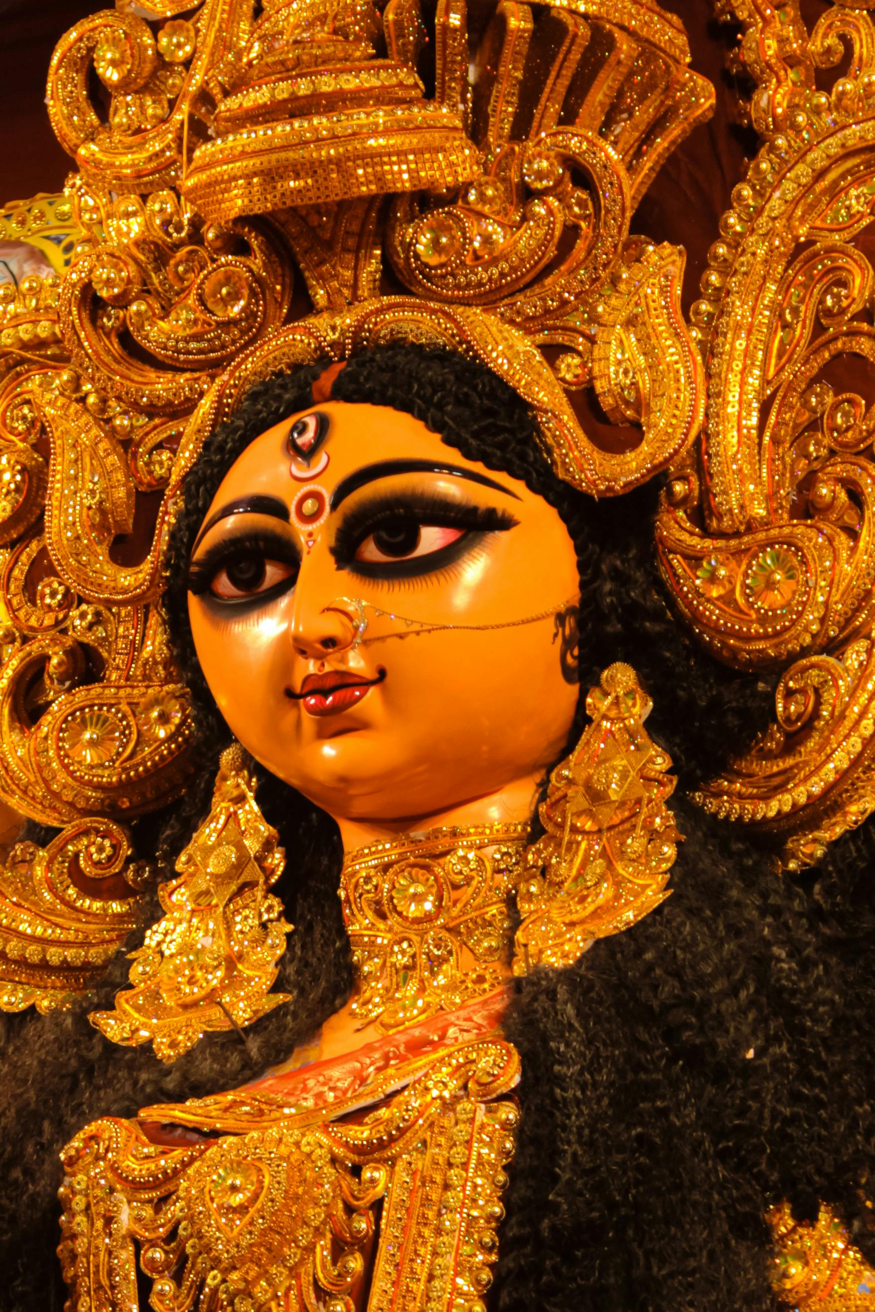 Idole Exquise De Durga Pour Le Festival De Durga Puja · Photo gratuite