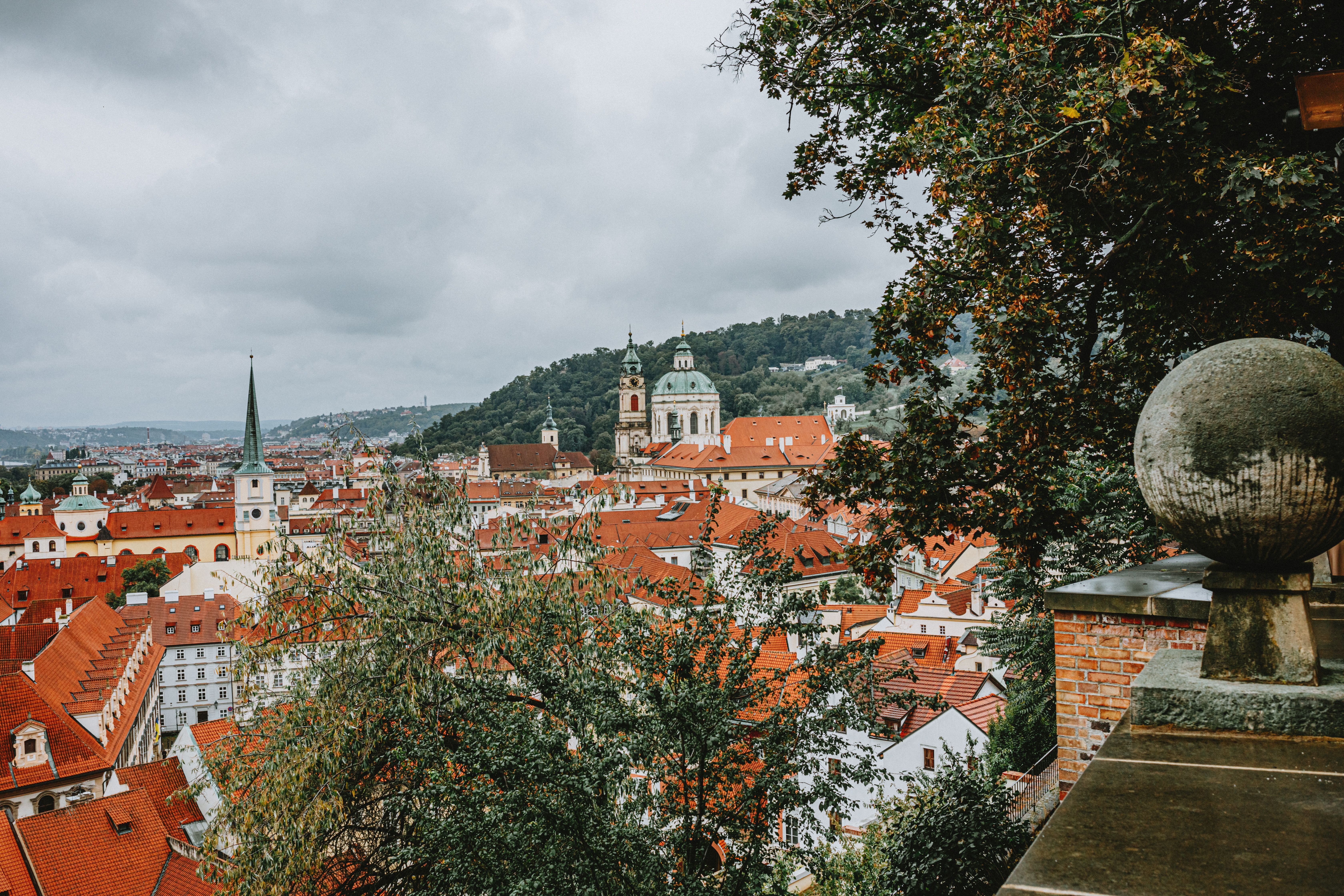 Scenic View of Prague's Historic Skyline · Free Stock Photo