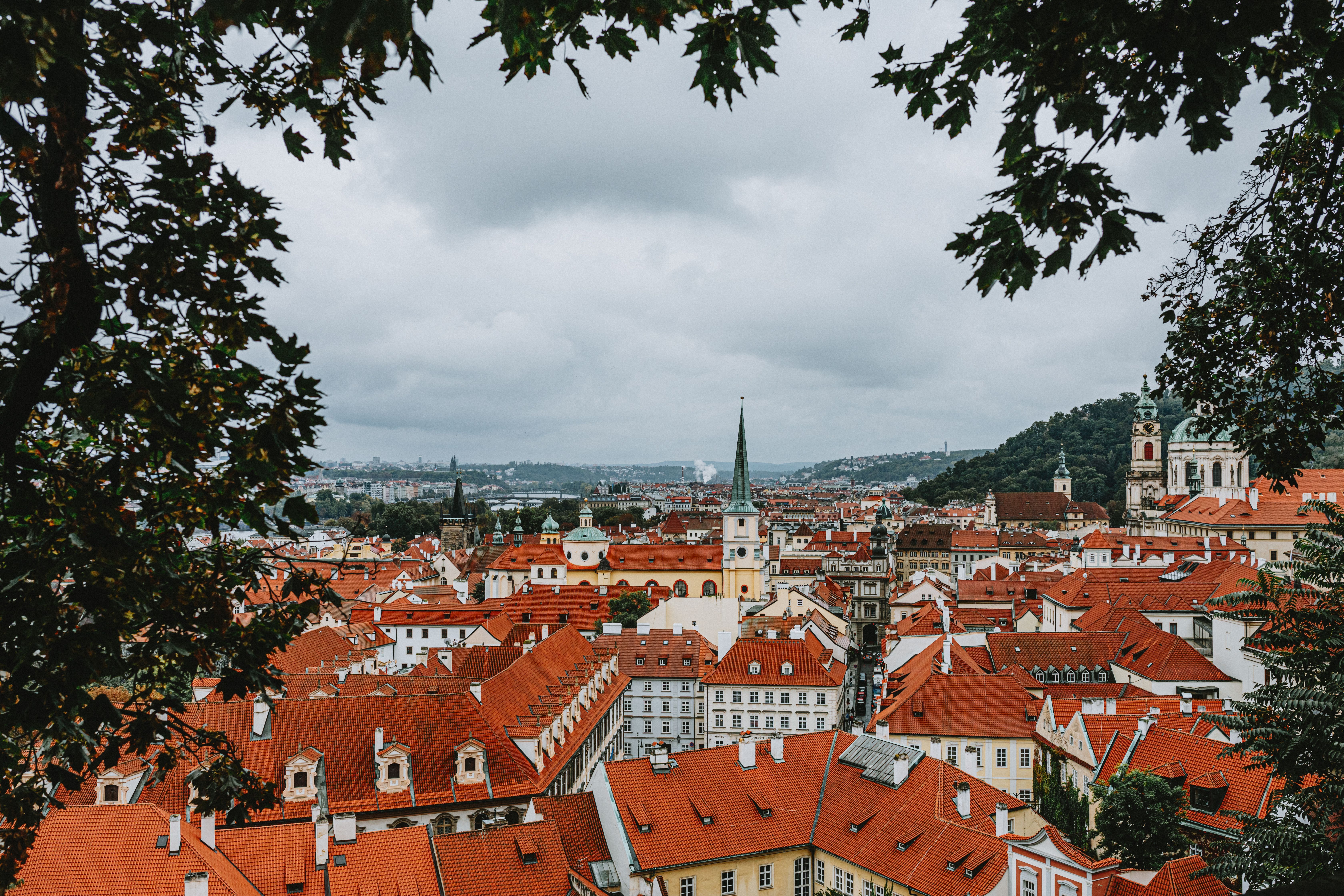 Scenic View of Prague's Historic Rooftops · Free Stock Photo