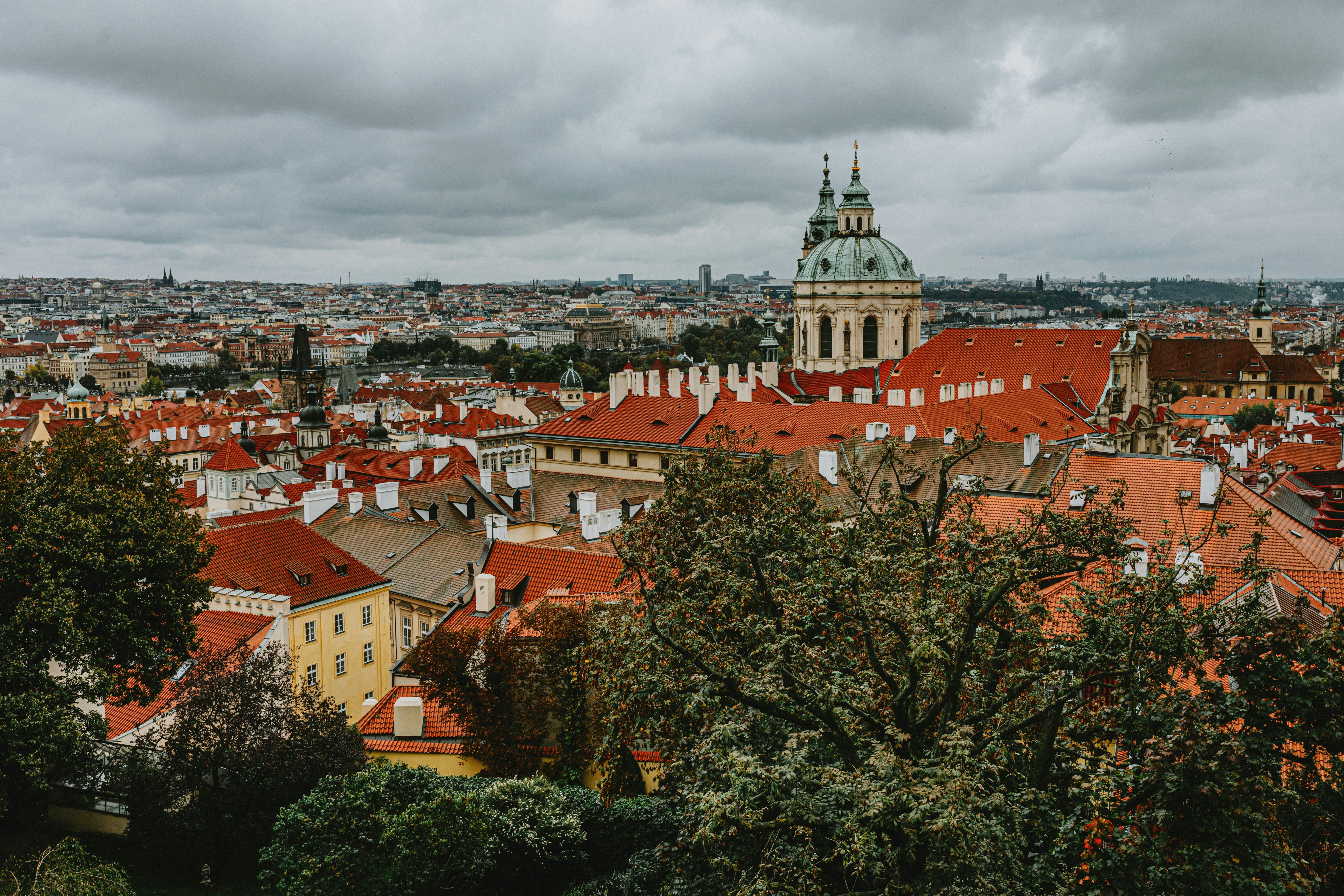 Scenic View of Prague's Historic Rooftops · Free Stock Photo