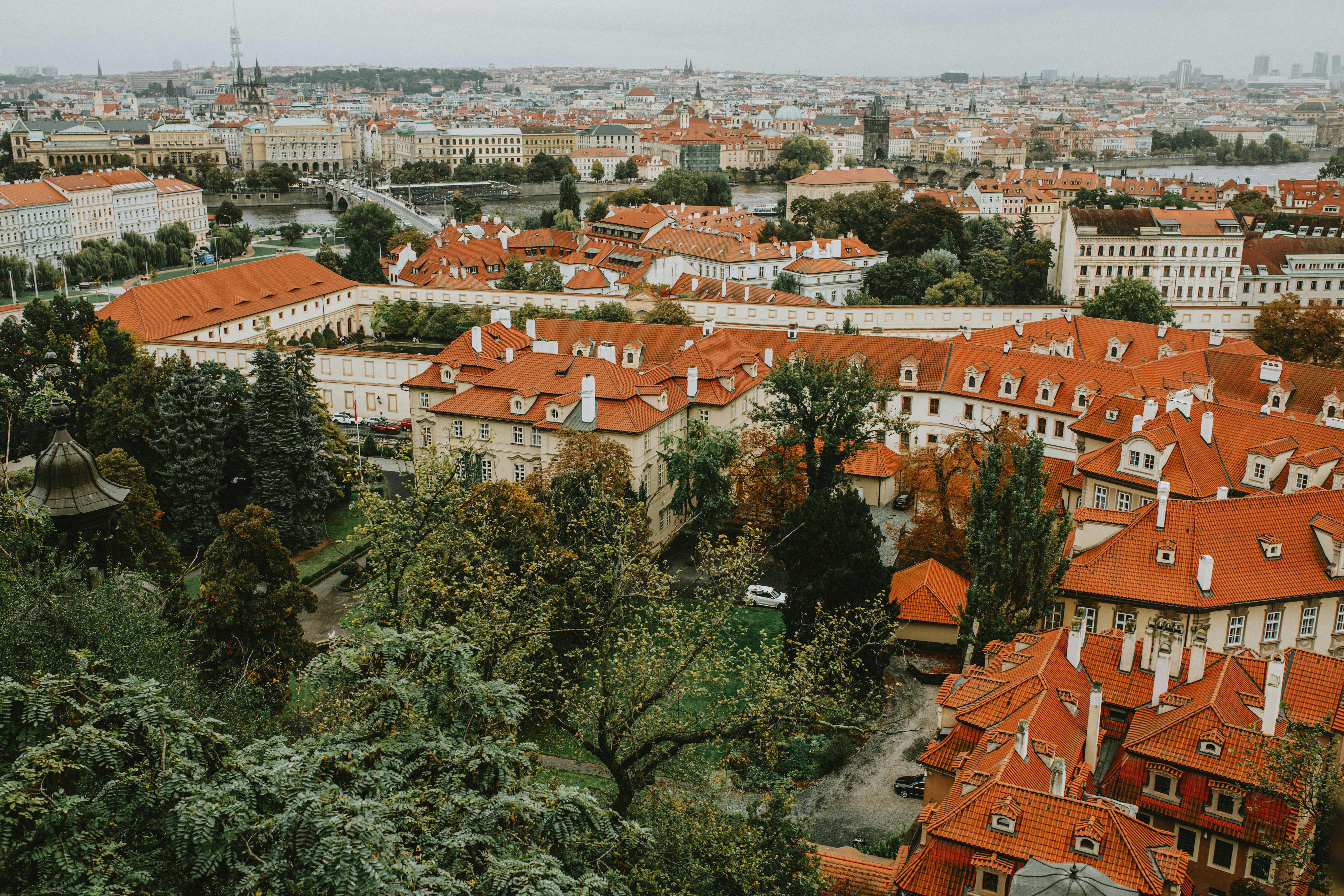 Scenic View of Prague's Historic Rooftops · Free Stock Photo
