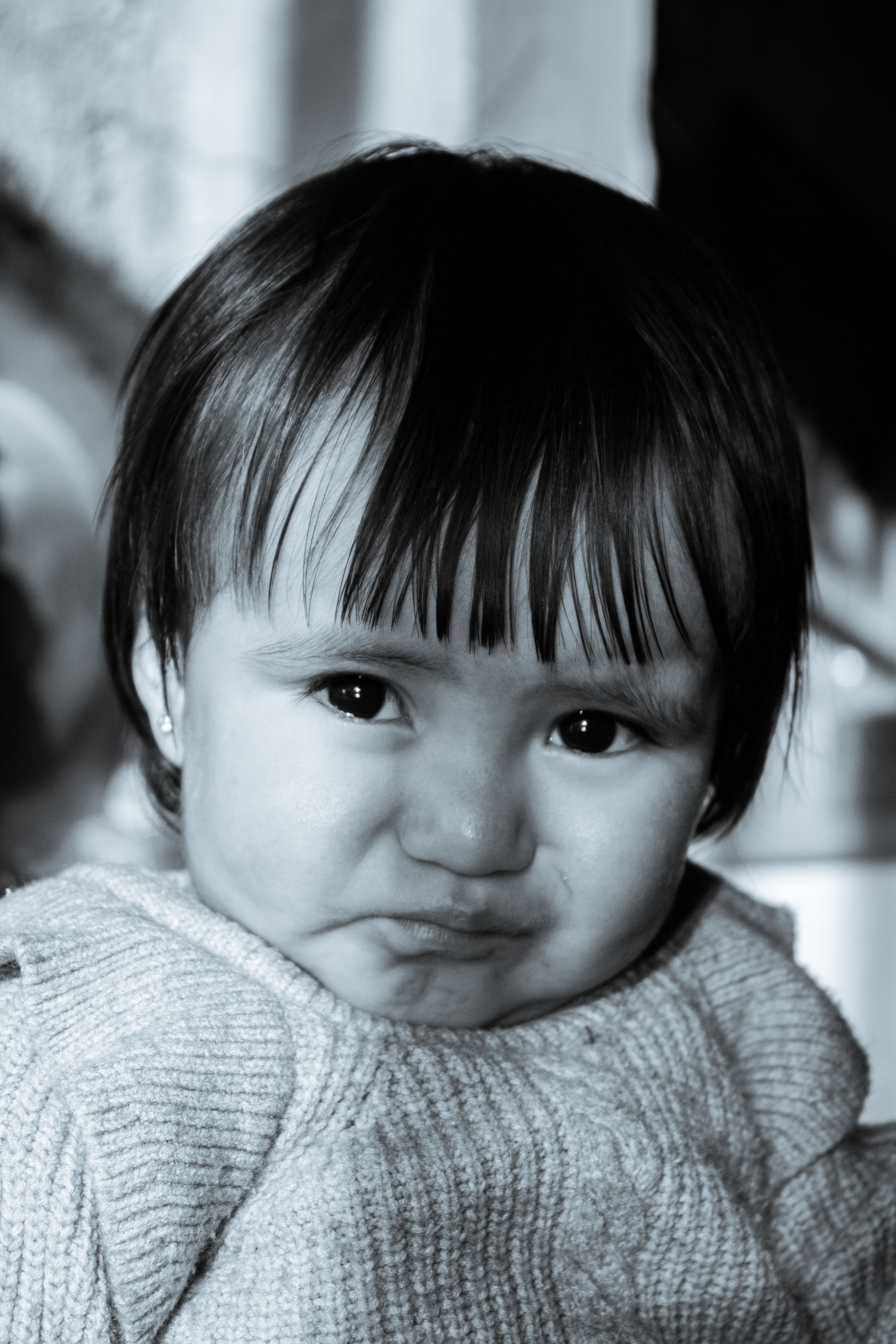 Gray Scale Photo of Crying Boy · Free Stock Photo