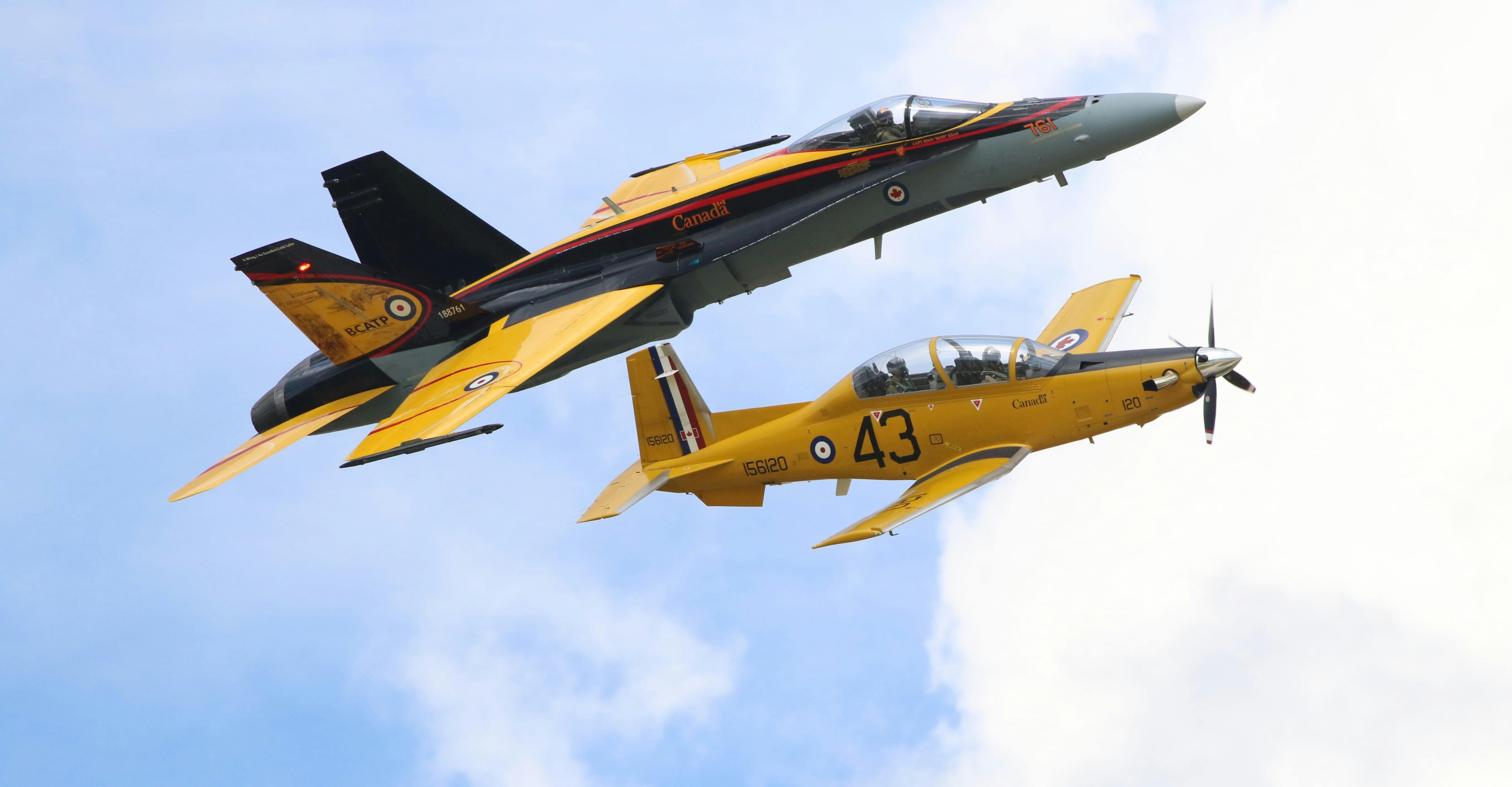 Aerial Display of Canadian Military Aircrafts · Free Stock Photo